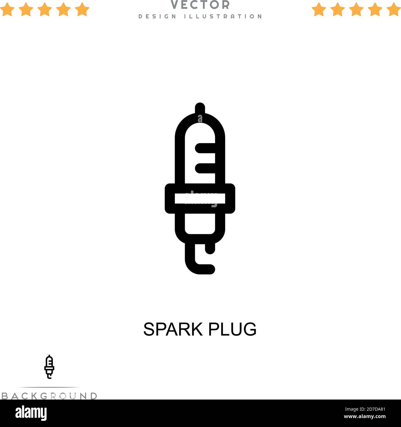 Spark plug icon. Simple element from digital disruption collection ...