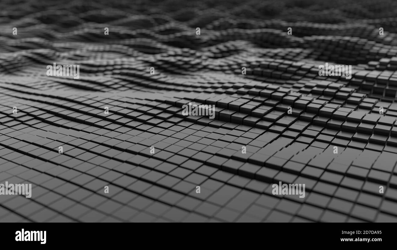 large scale landscape cubes. suitable for technology themes. 3d ...