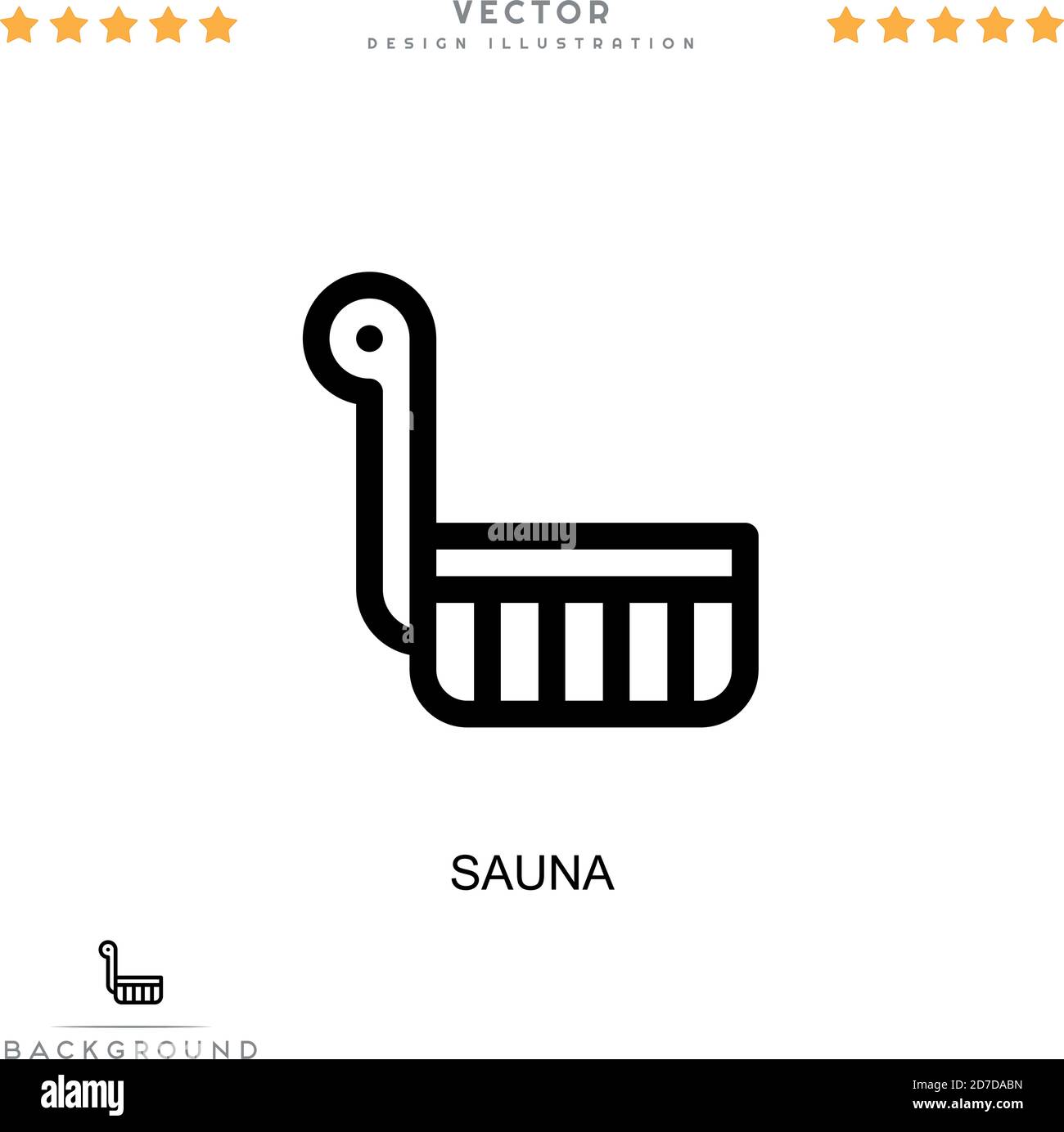 Sauna icon. Simple element from digital disruption collection. Line ...