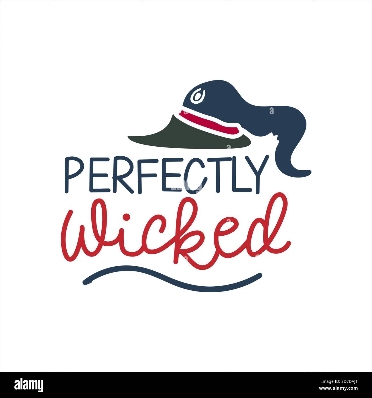 Perfectly wicked slogan inscription. Vector Halloween quote ...