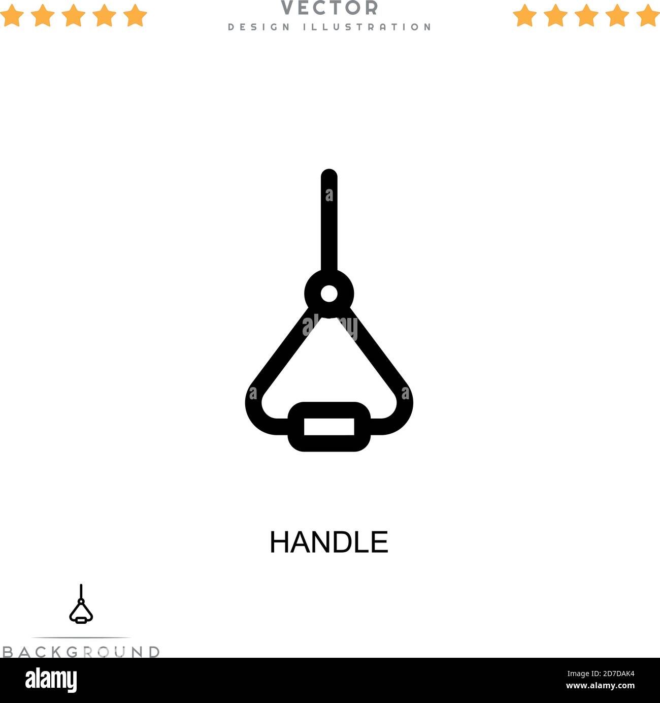 Digital illustration door handle Cut Out Stock Images & Pictures - Alamy