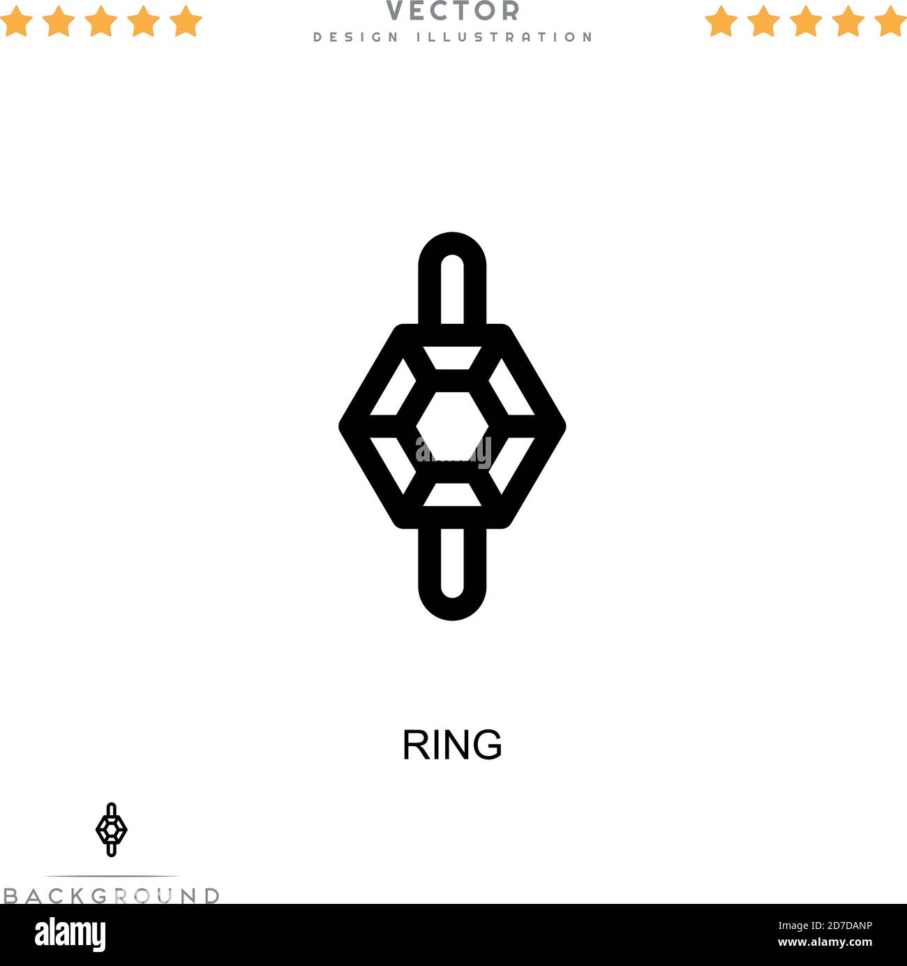 Ring icon. Simple element from digital disruption collection. Line Ring ...