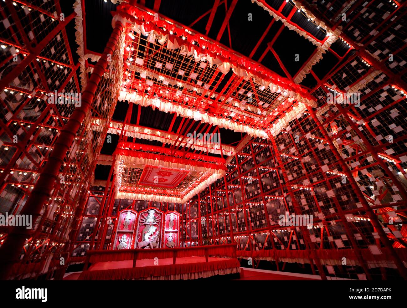 Pandal (Temporary place for Worship) decorated with creative concepts ...