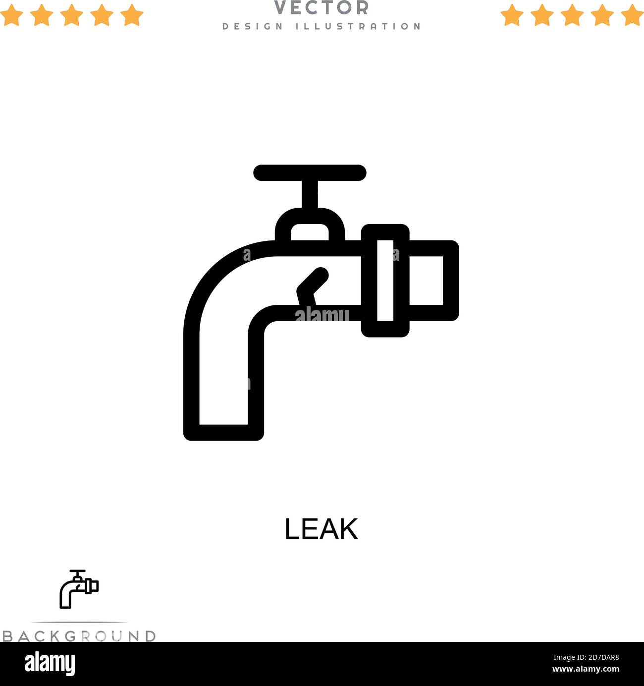 Leak icon. Simple element from digital disruption collection. Line Leak ...