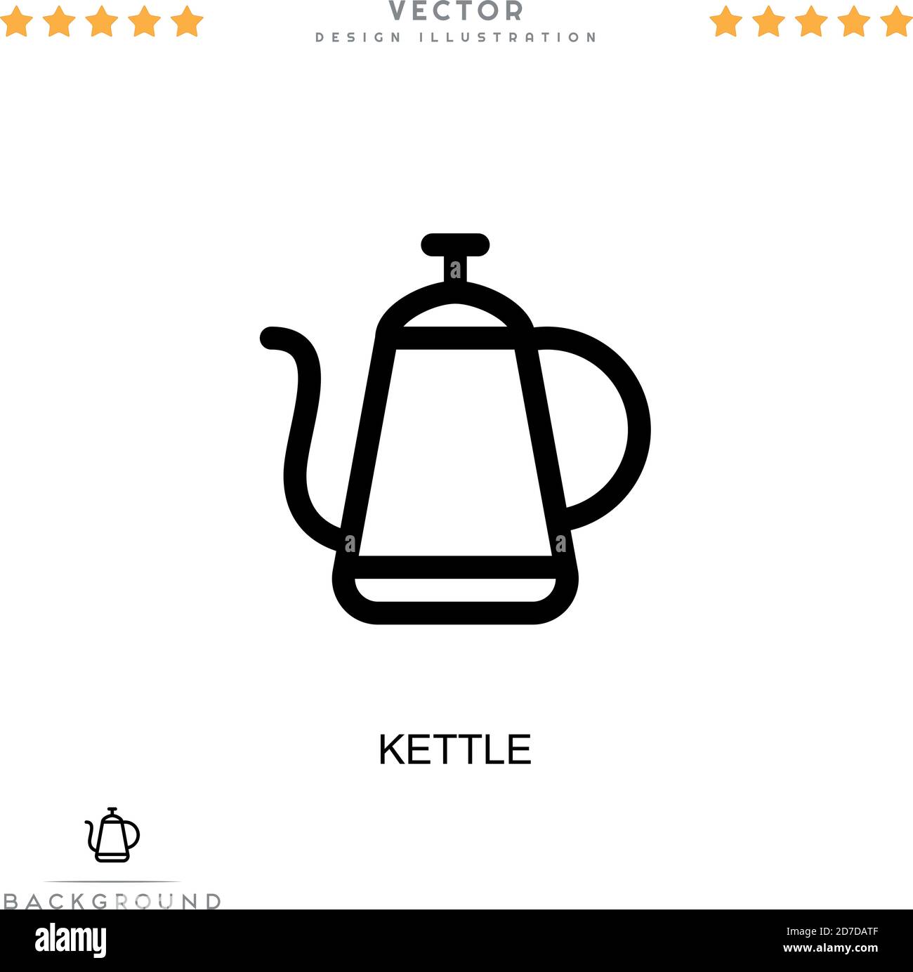 Kettle icon. Simple element from digital disruption collection. Line ...