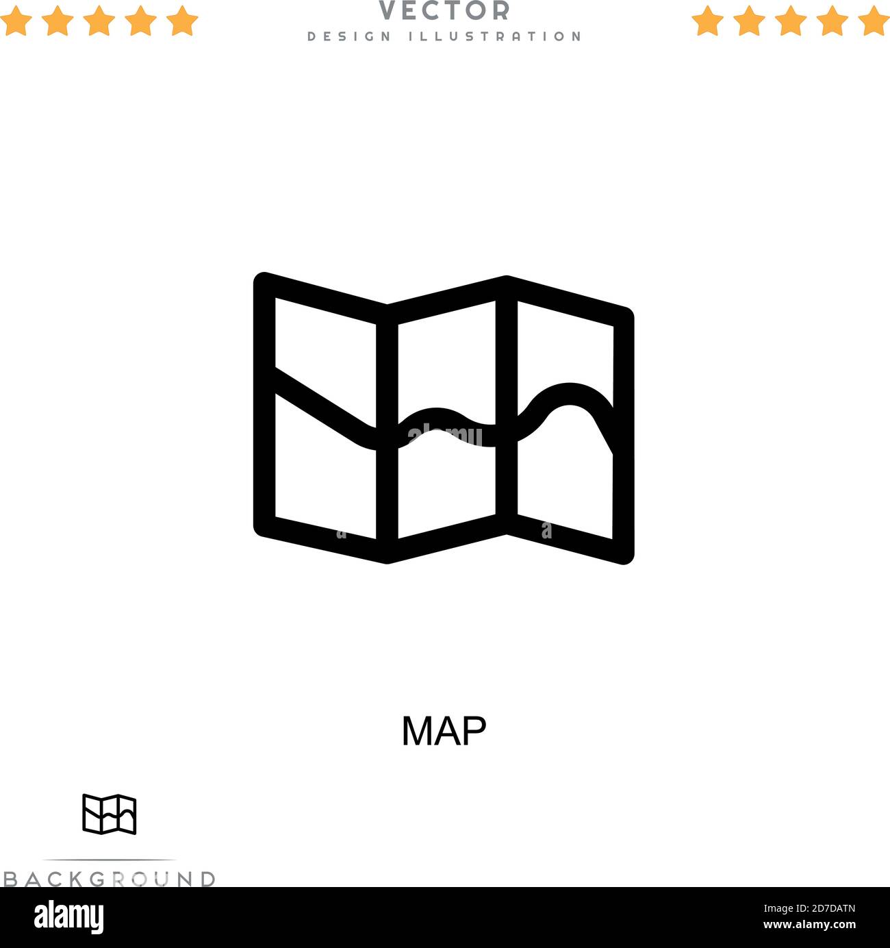 Map icon. Simple element from digital disruption collection. Line Map ...