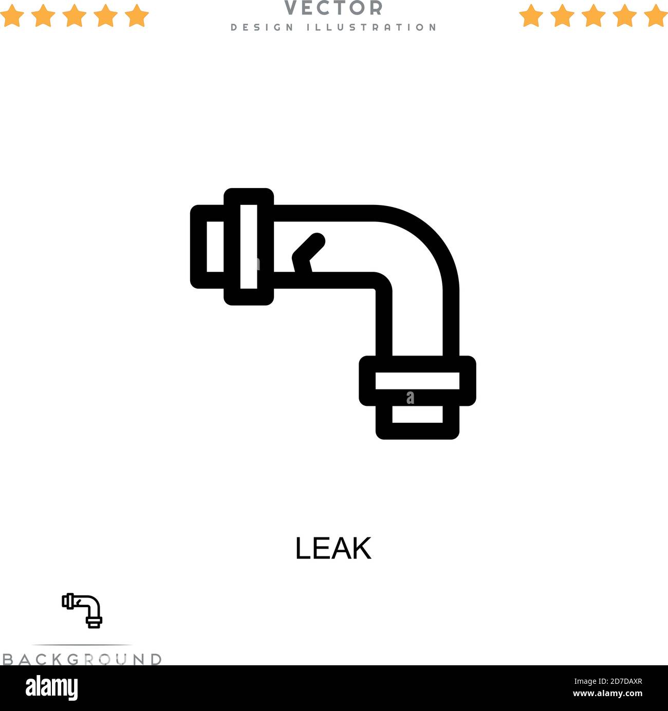 Leak icon. Simple element from digital disruption collection. Line Leak ...