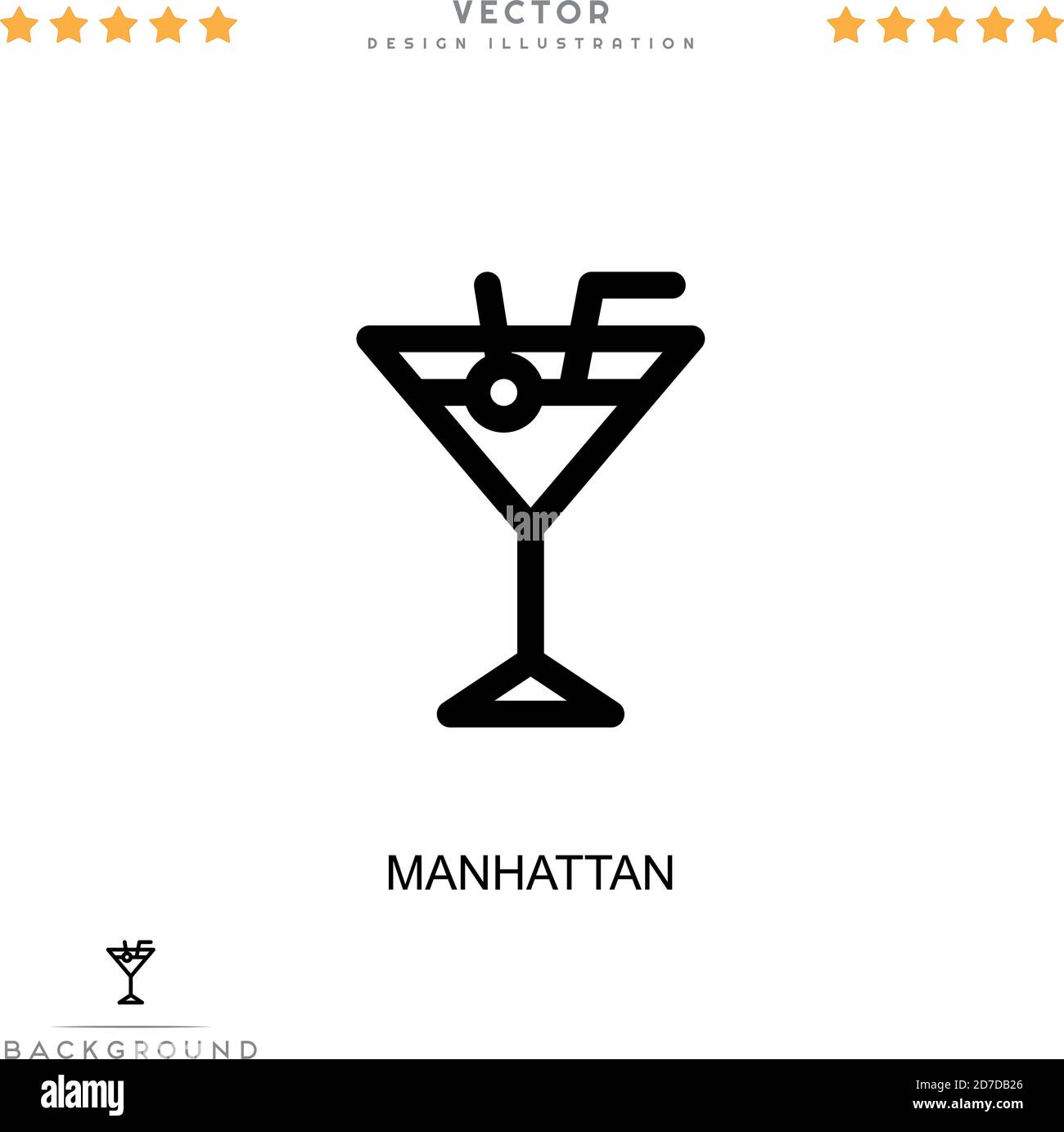 Manhattan icon. Simple element from digital disruption collection. Line ...