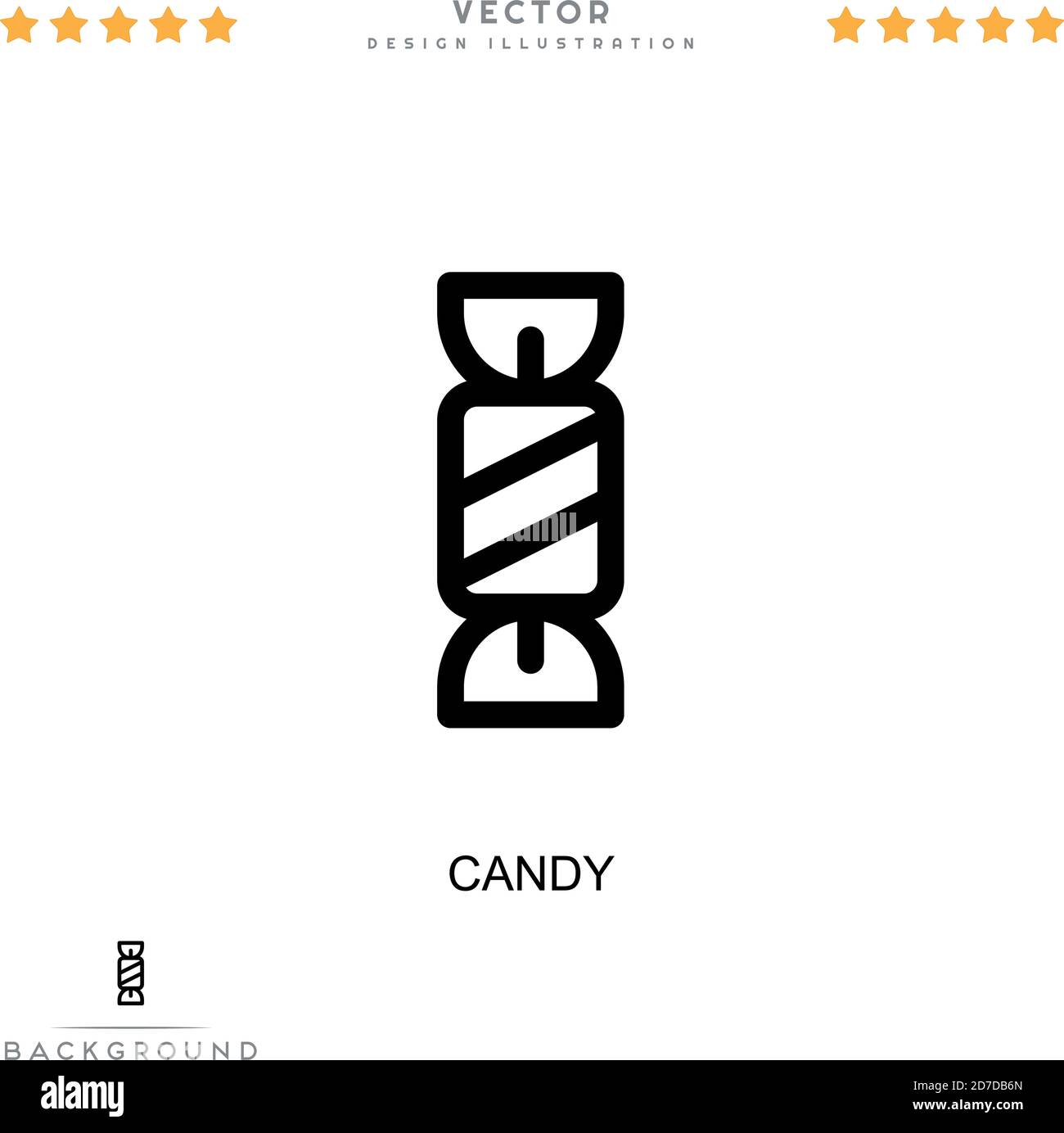 Candy icon. Simple element from digital disruption collection. Line ...