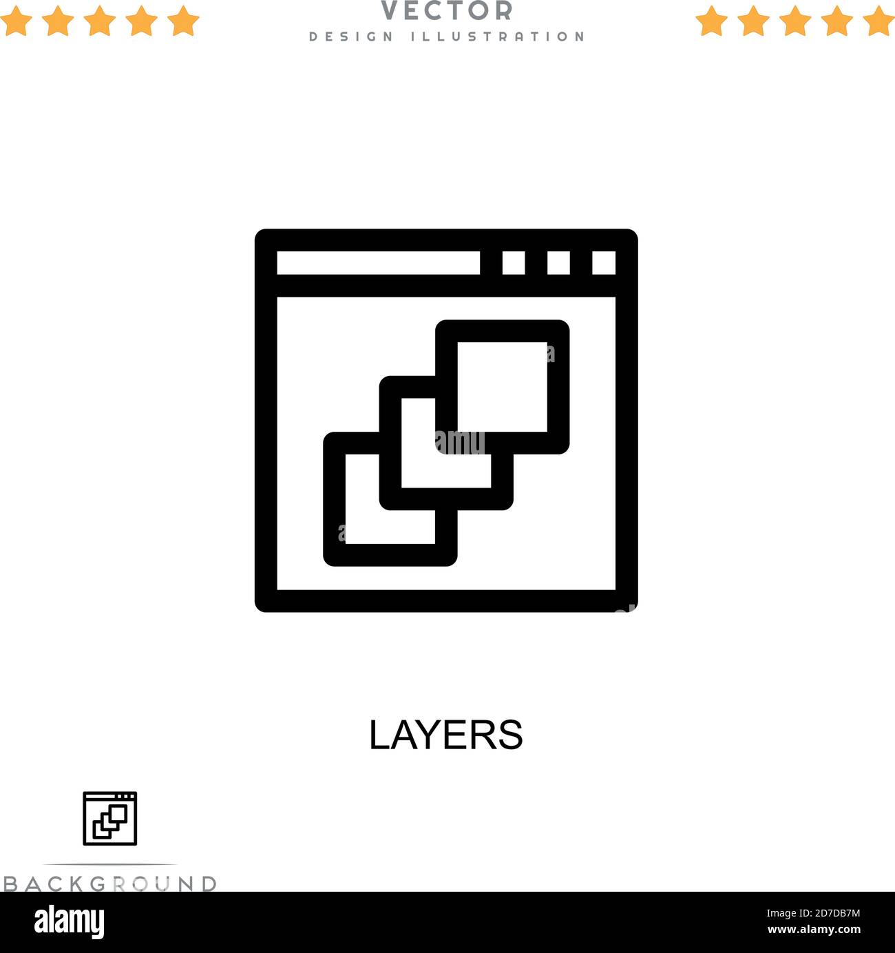 Layers icon. Simple element from digital disruption collection. Line ...