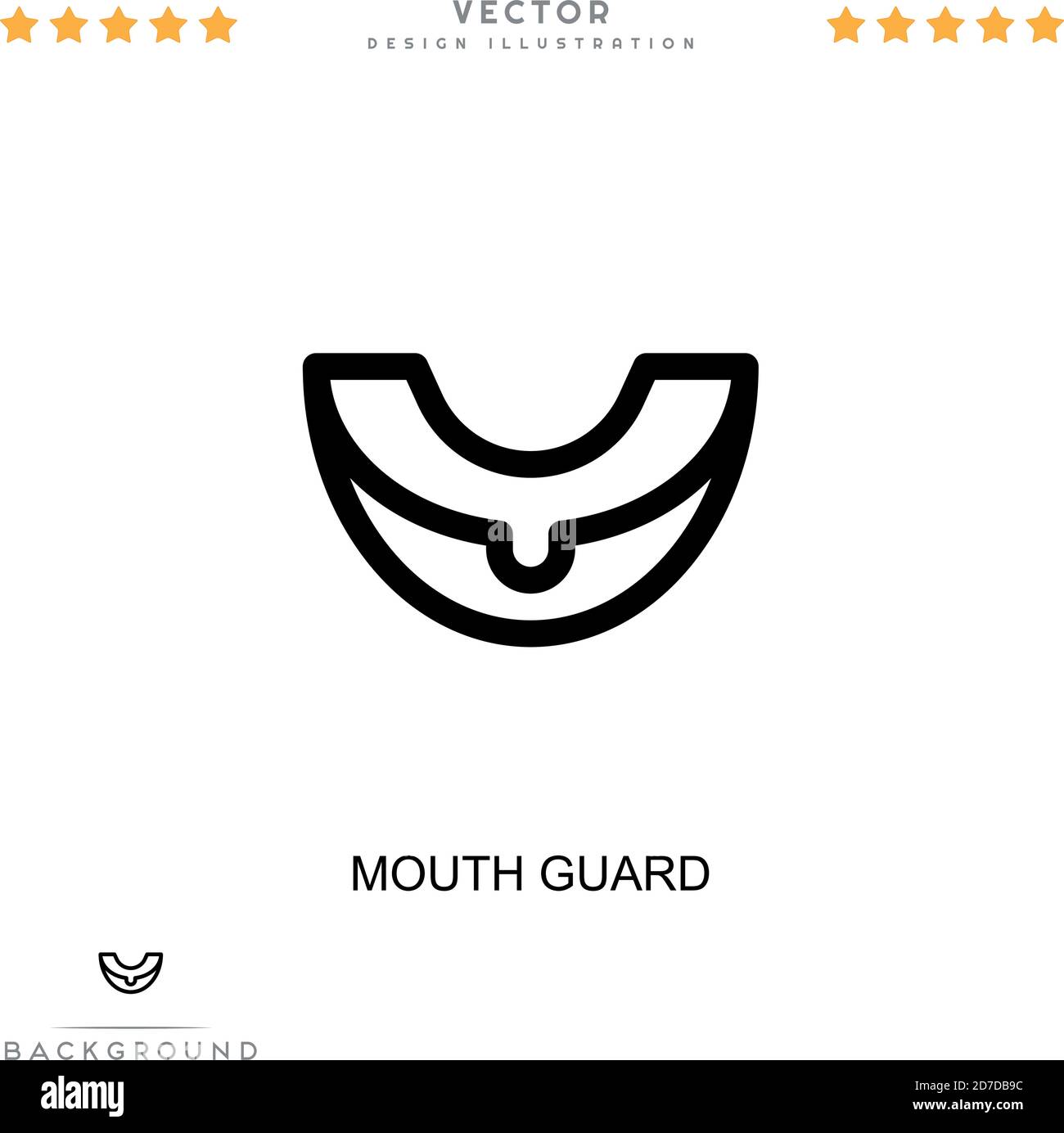 Mouth guard icon. Simple element from digital disruption collection ...