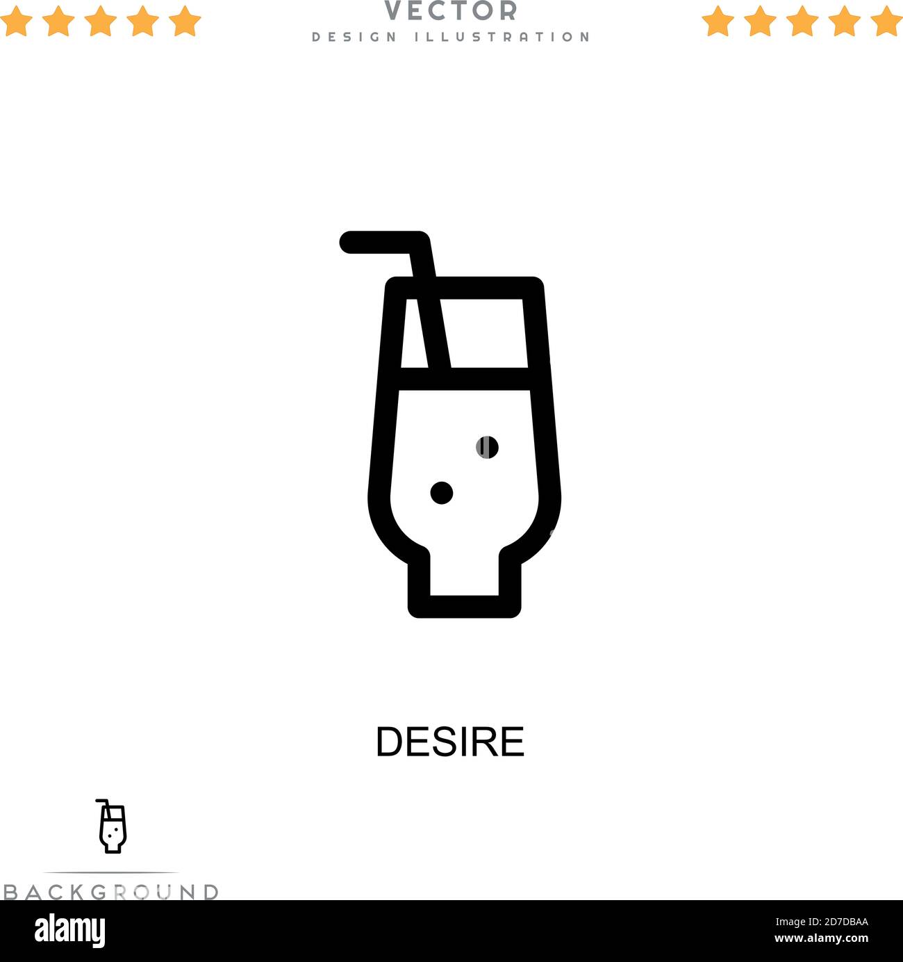 Desire icon. Simple element from digital disruption collection. Line ...