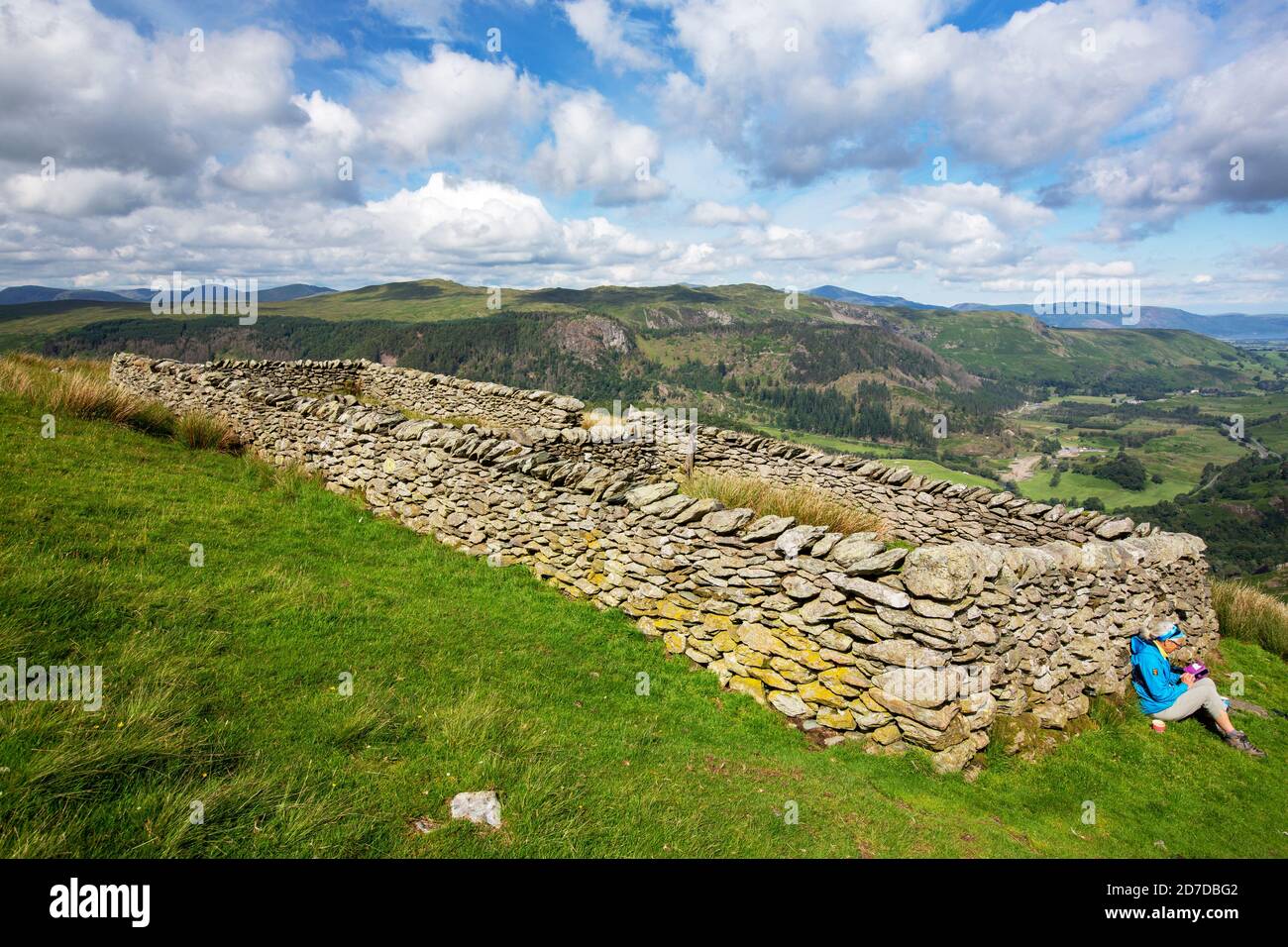 A sheep pen on the Helvellyn range above Thirlmere, Lake District, UK ... A sheep pen on the Helvellyn range above Thirlmere, Lake District, UK ...
