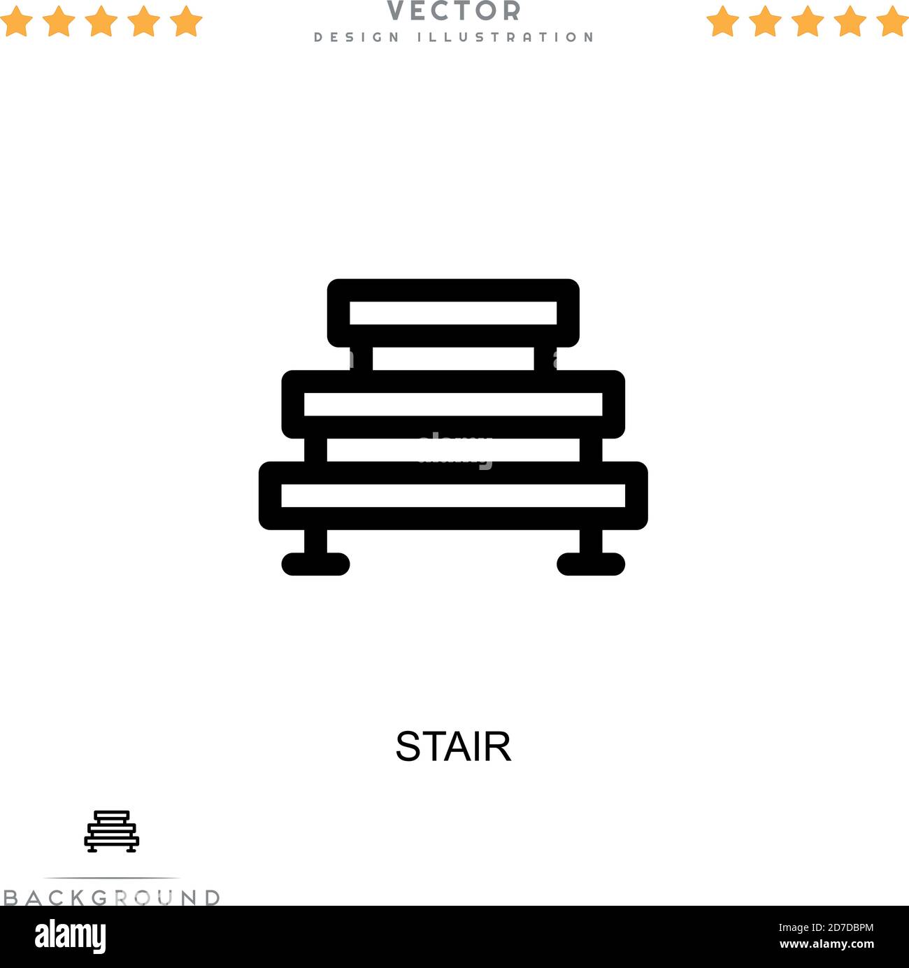 Stair icon. Simple element from digital disruption collection. Line ...