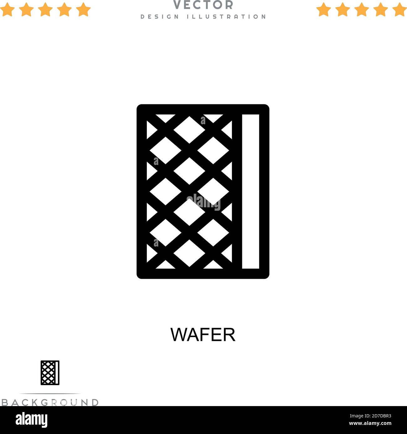 Wafer icon. Simple element from digital disruption collection. Line ...