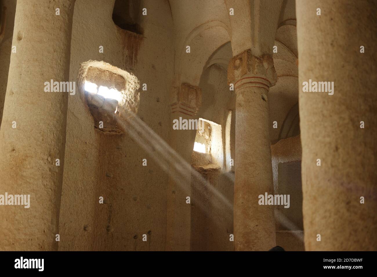 Interior view of cave church at Cappadocia, Turkey Stock Photo - Alamy