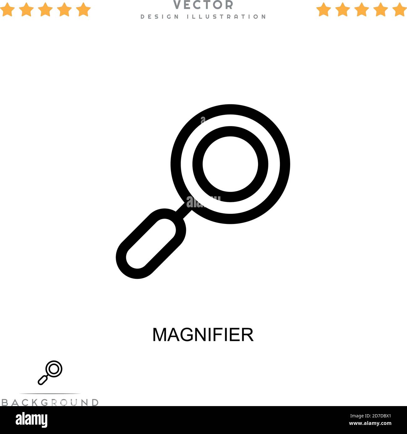 Magnifier icon. Simple element from digital disruption collection. Line ...