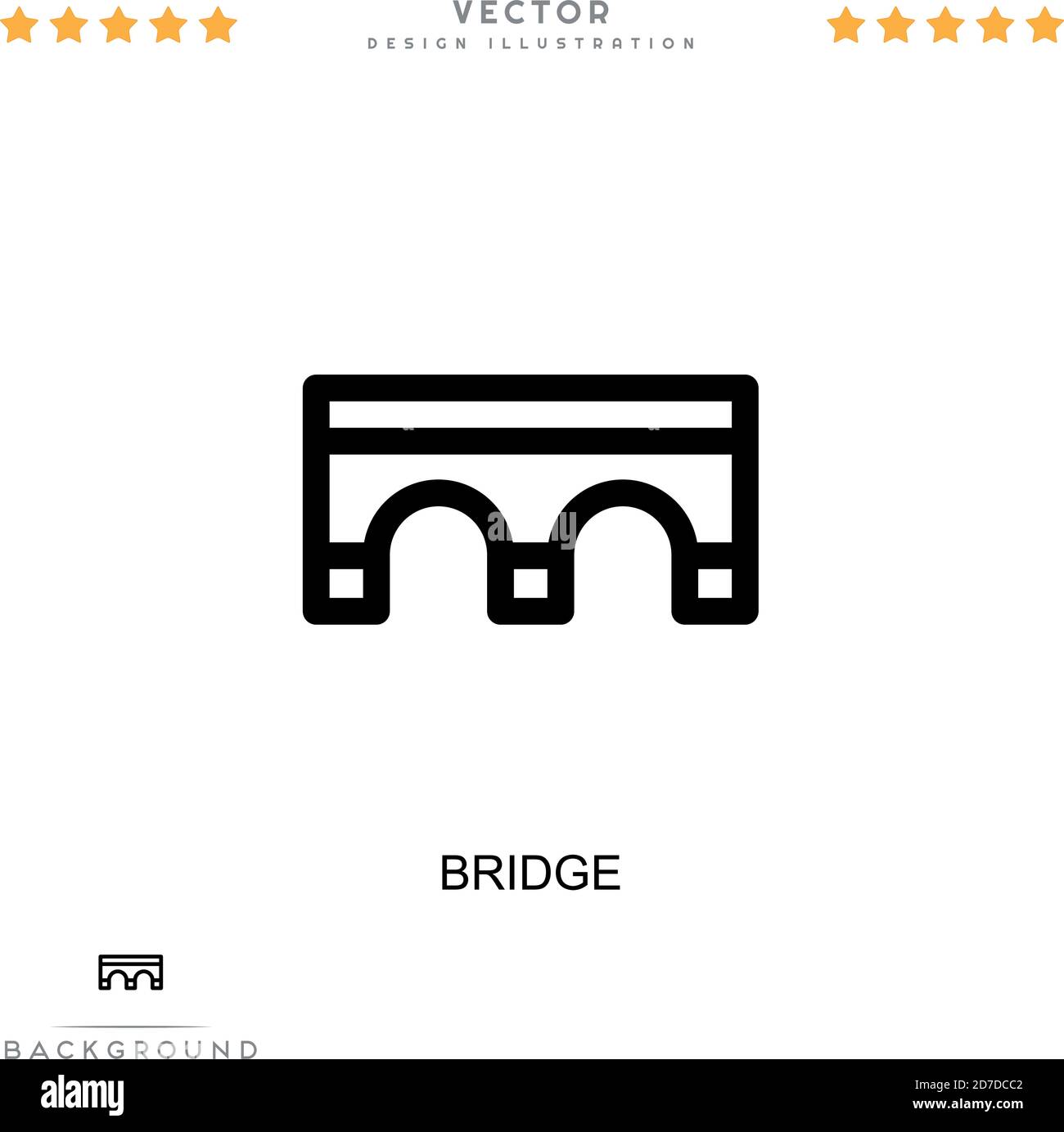 Bridge icon. Simple element from digital disruption collection. Line ...