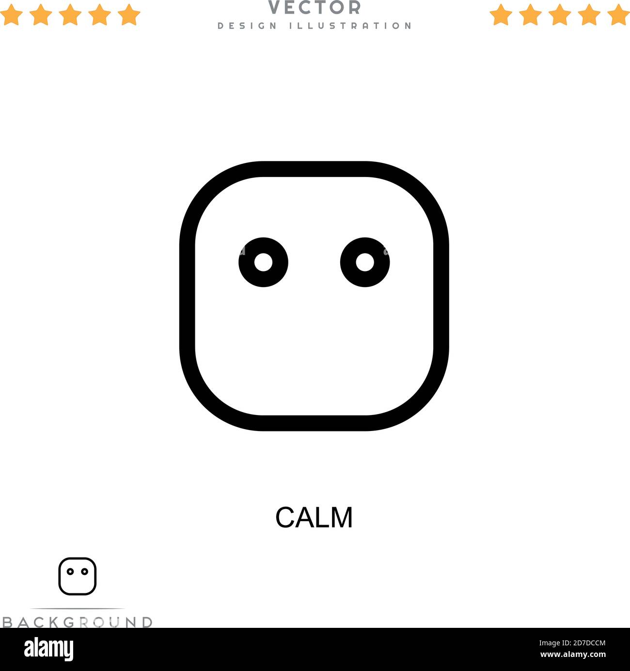 Calm icon. Simple element from digital disruption collection. Line Calm ...