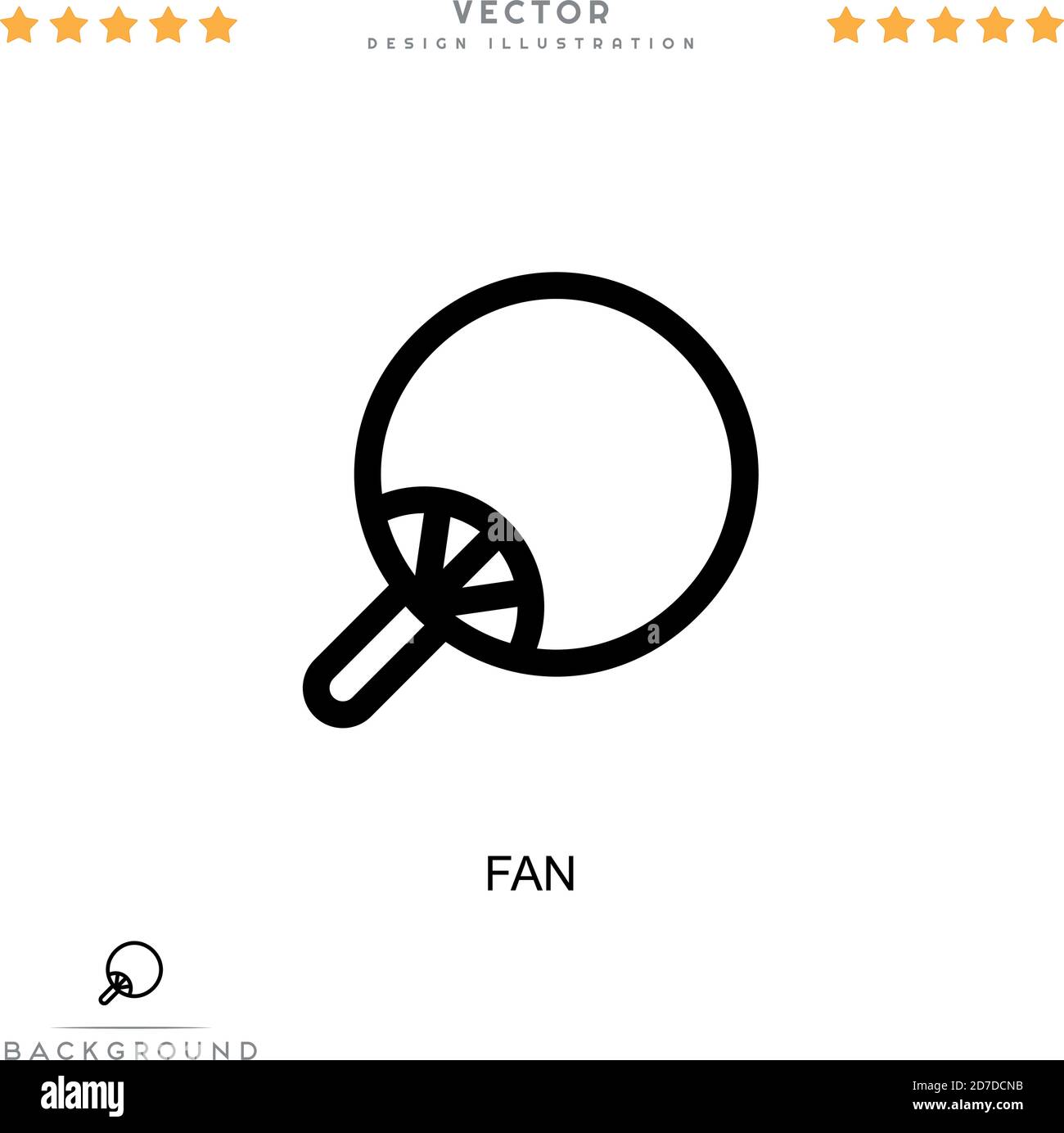 Fan icon. Simple element from digital disruption collection. Line Fan ...