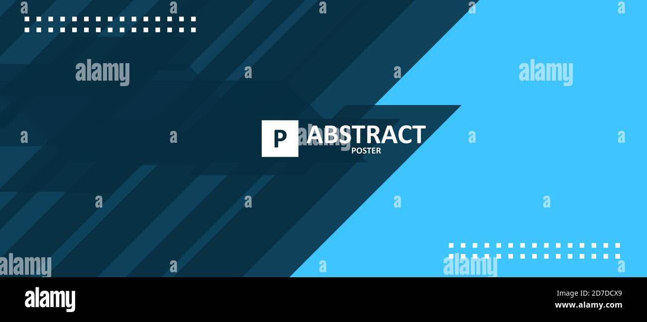 White, blue, navy. Neon, fluid poster illustration with abstract ...