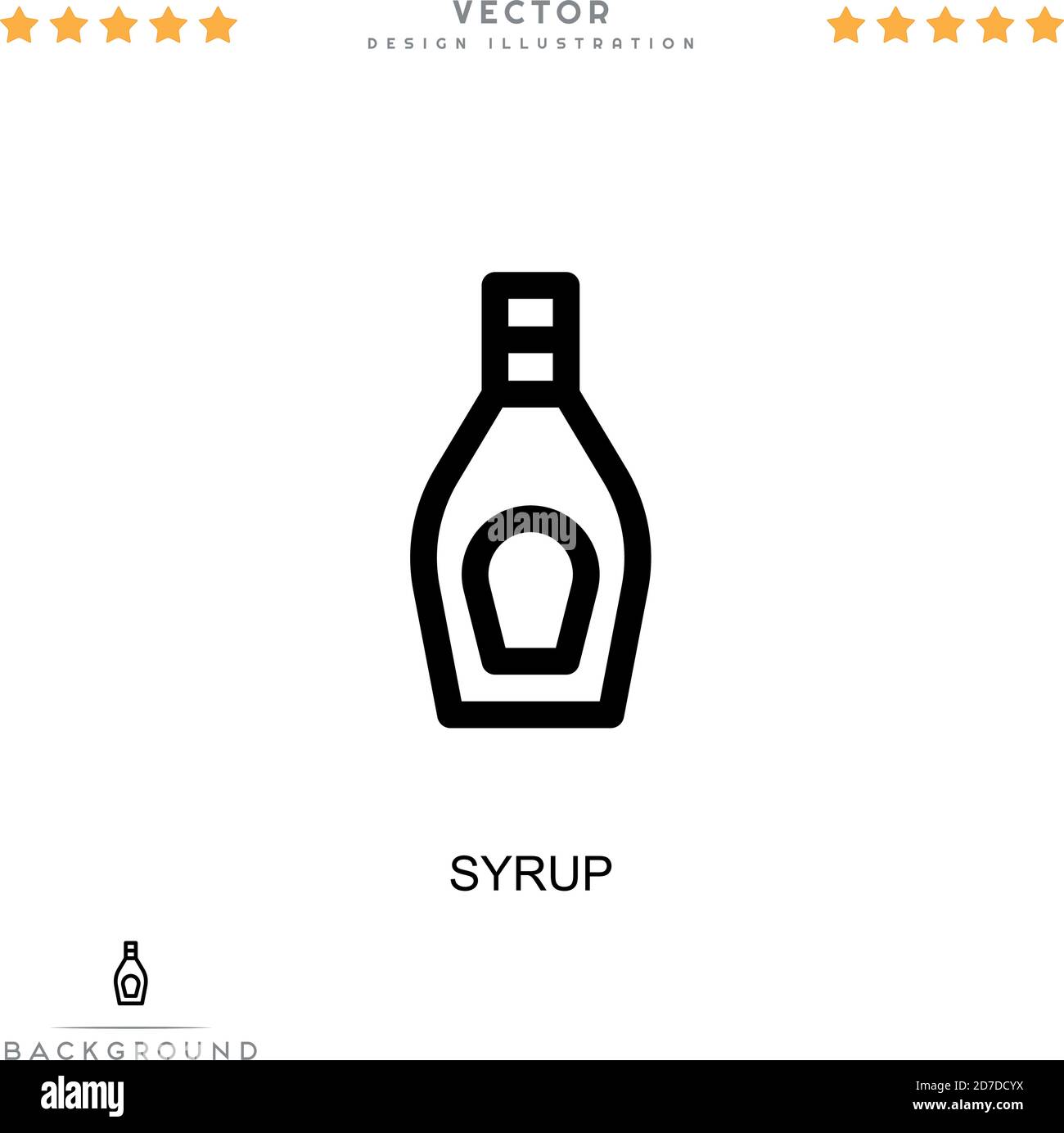Syrup icon. Simple element from digital disruption collection. Line ...