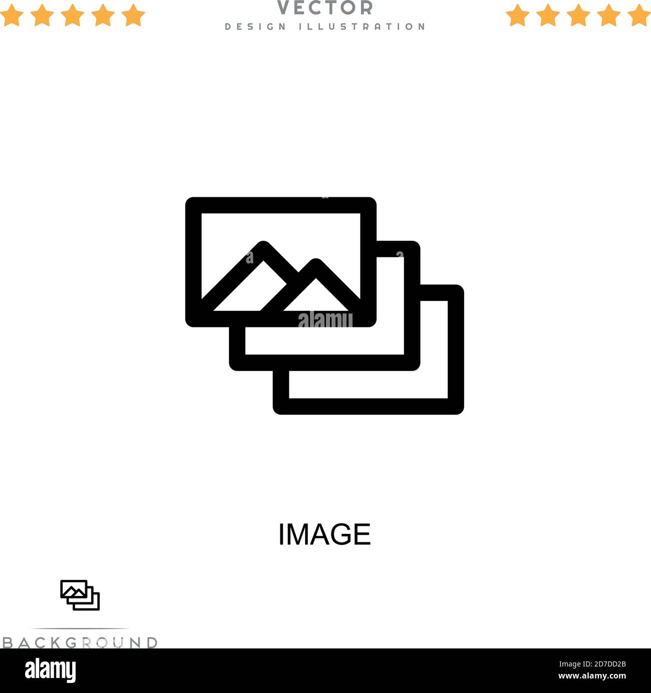 Image icon. Simple element from digital disruption collection. Line ...