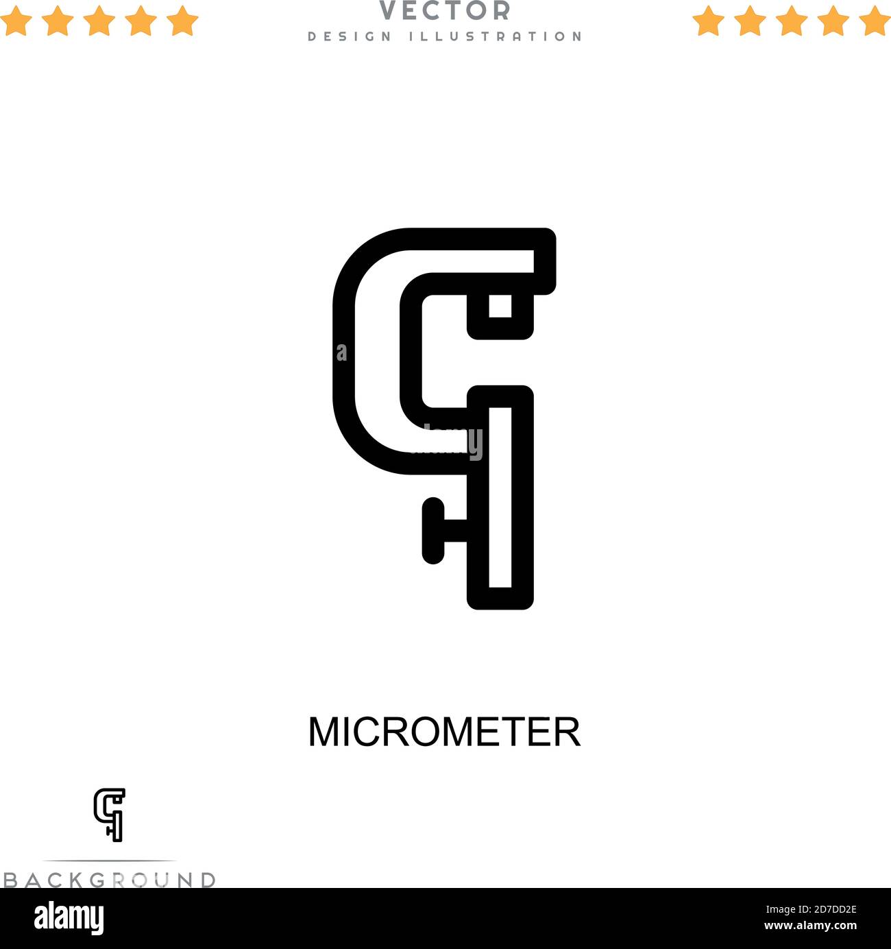 Micrometer icon. Simple element from digital disruption collection ...