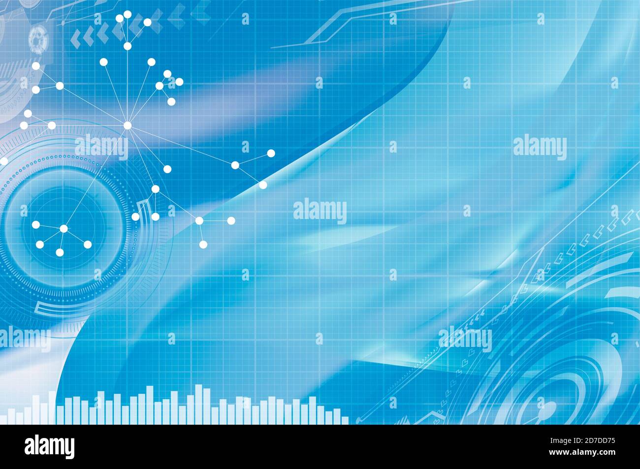 Deep blue background with abstract circle elements Stock Photo - Alamy