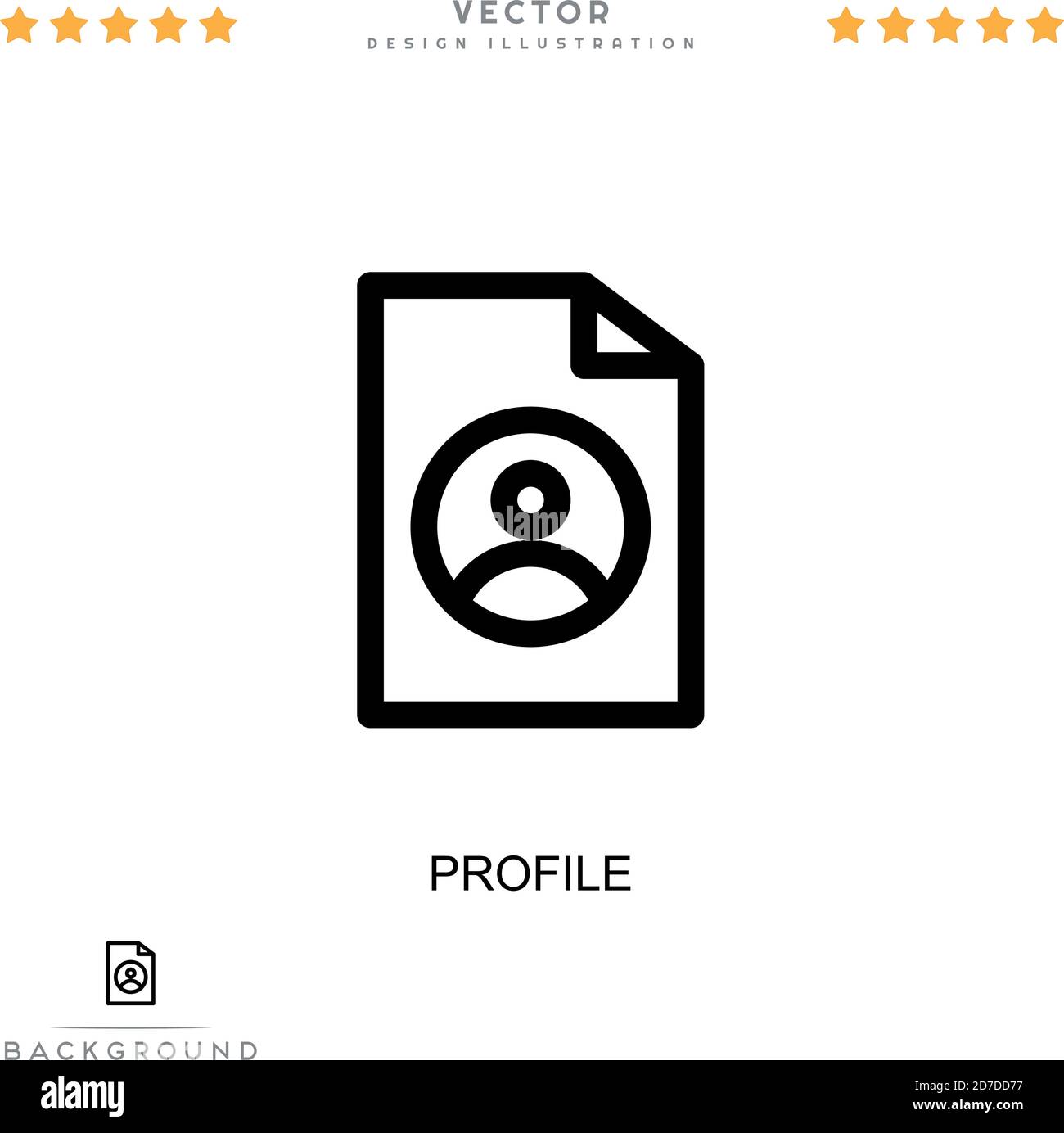 Profile icon. Simple element from digital disruption collection. Line ...