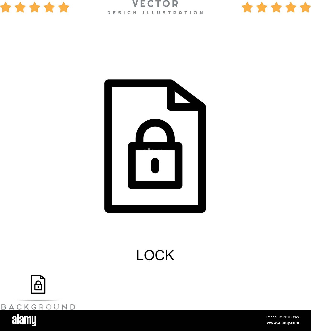 Lock icon. Simple element from digital disruption collection. Line Lock ...