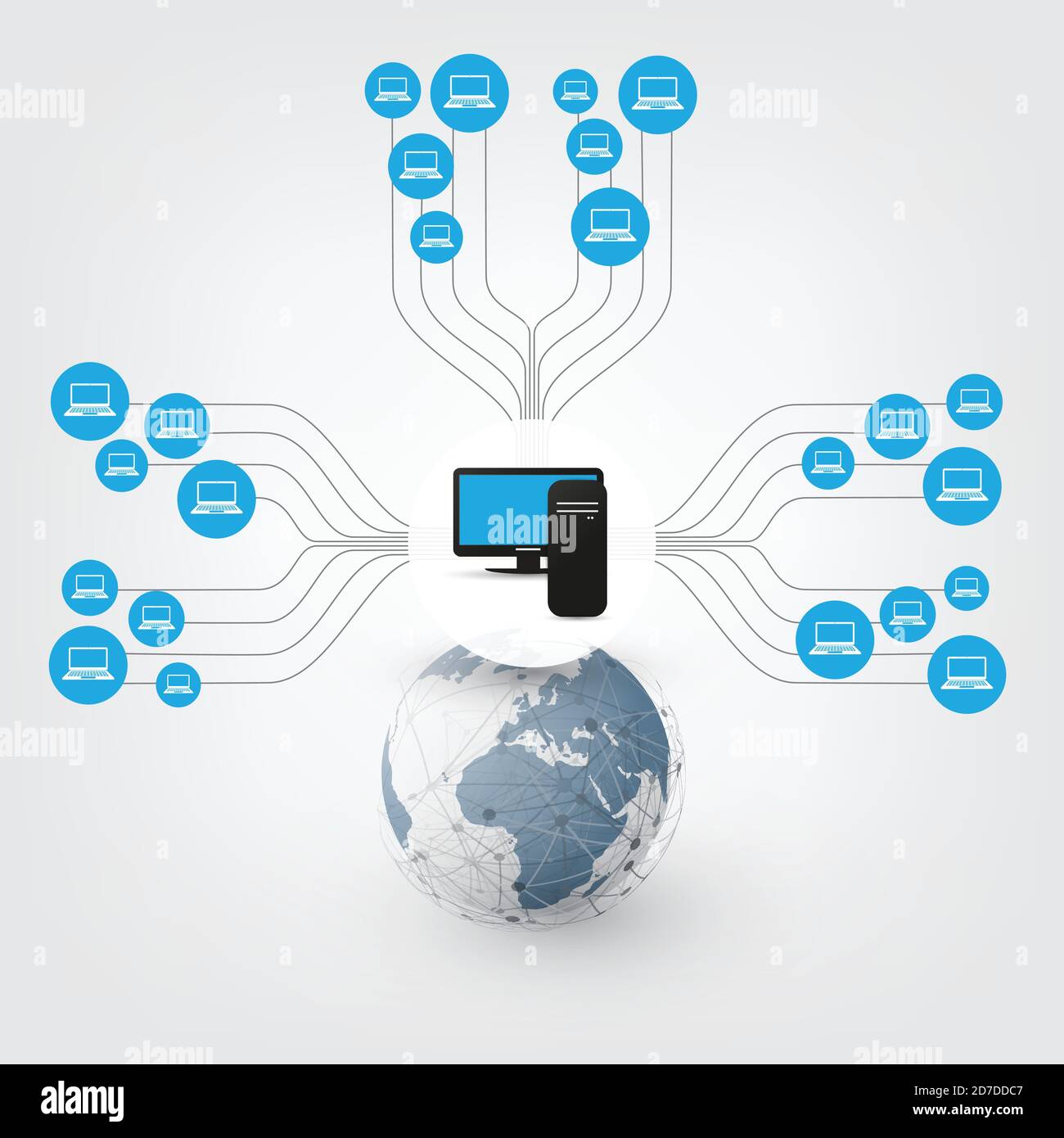 Cloud Computing Design Concept - Digital Network Communication ...