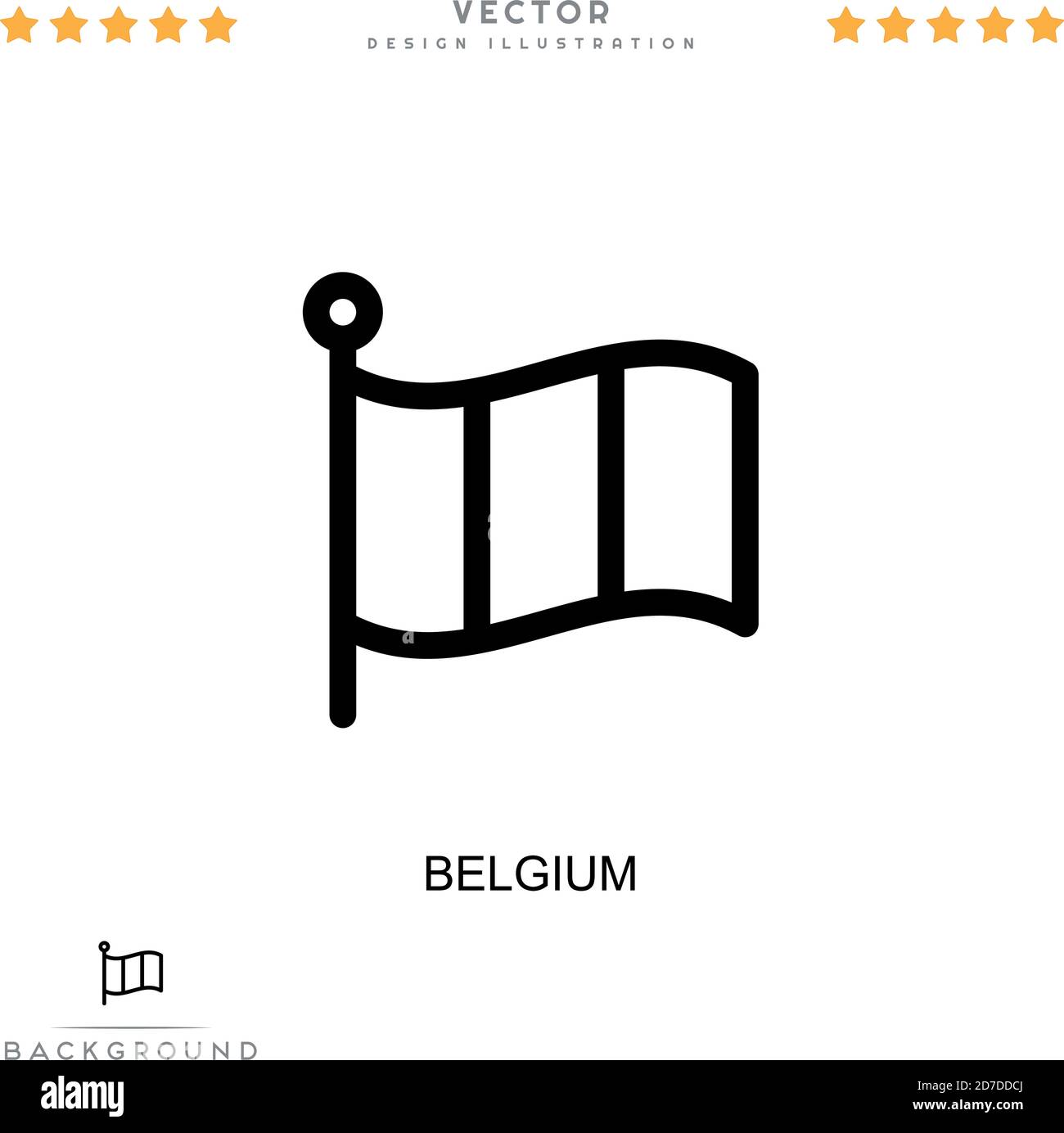 Belgium icon. Simple element from digital disruption collection. Line ...