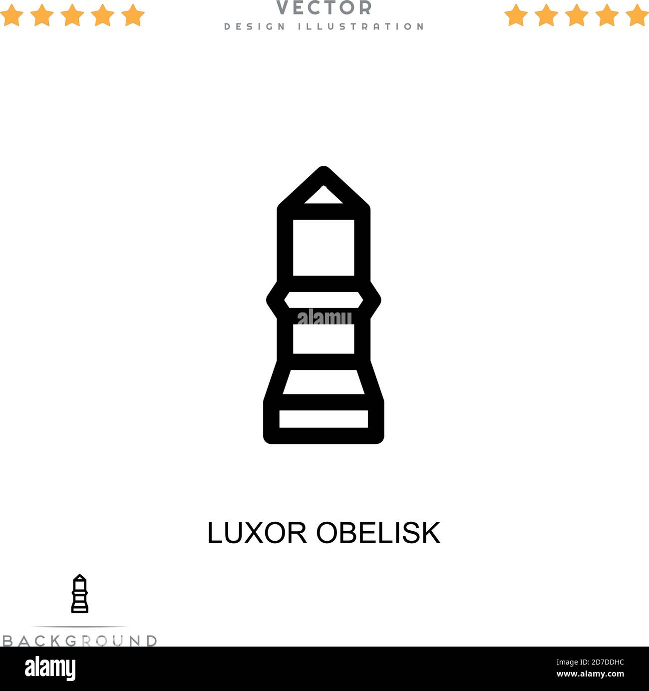 Famous luxor obelisk paris Stock Vector Images - Alamy
