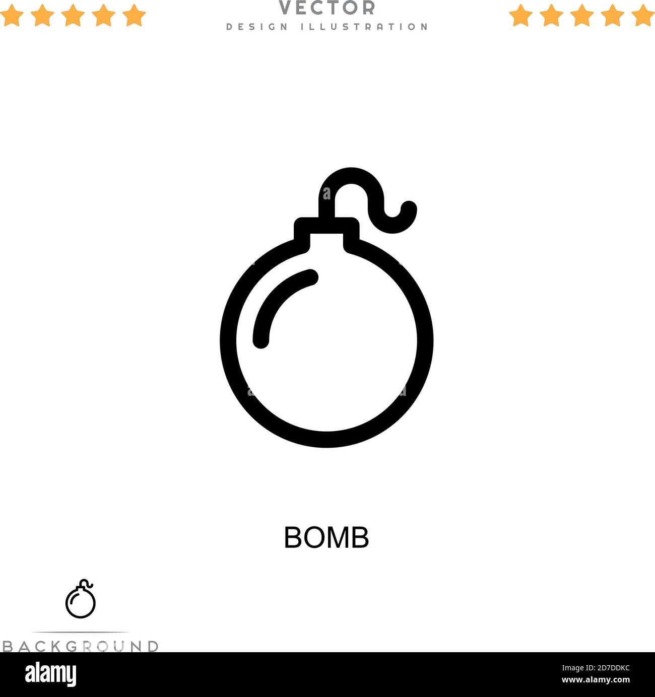 Bomb icon. Simple element from digital disruption collection. Line Bomb ...
