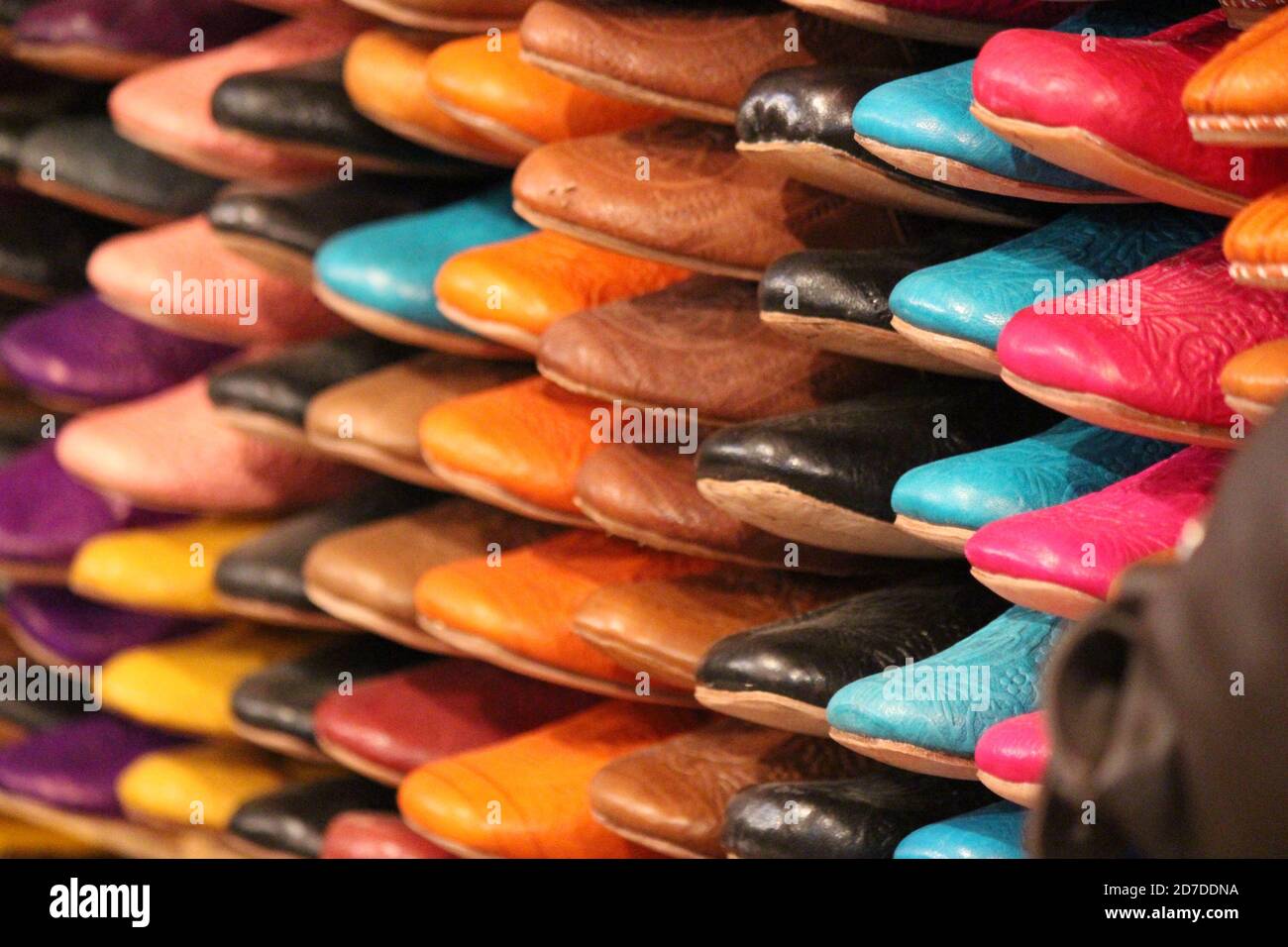 Leather Shoes in Morocco Stock Photo - Alamy