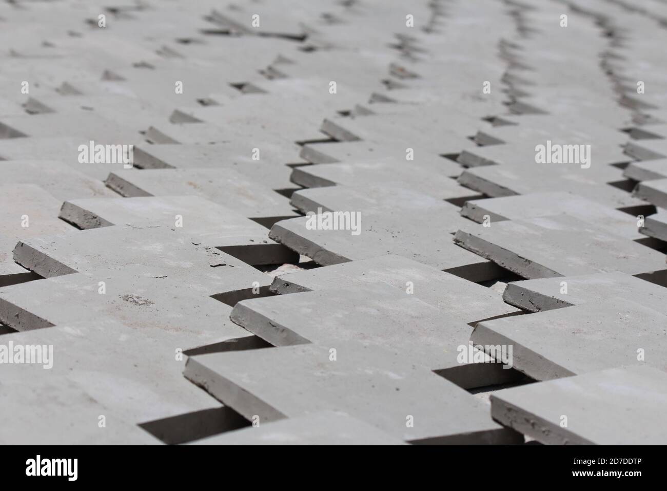 Handmade tiles drying in the sun, Morocco Stock Photo - Alamy