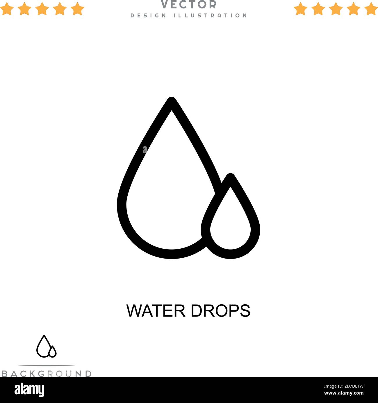 Water drops icon. Simple element from digital disruption collection ...