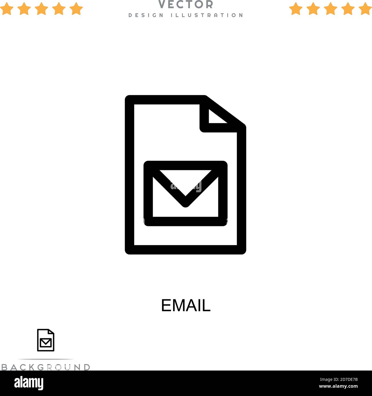 Email icon. Simple element from digital disruption collection. Line ...