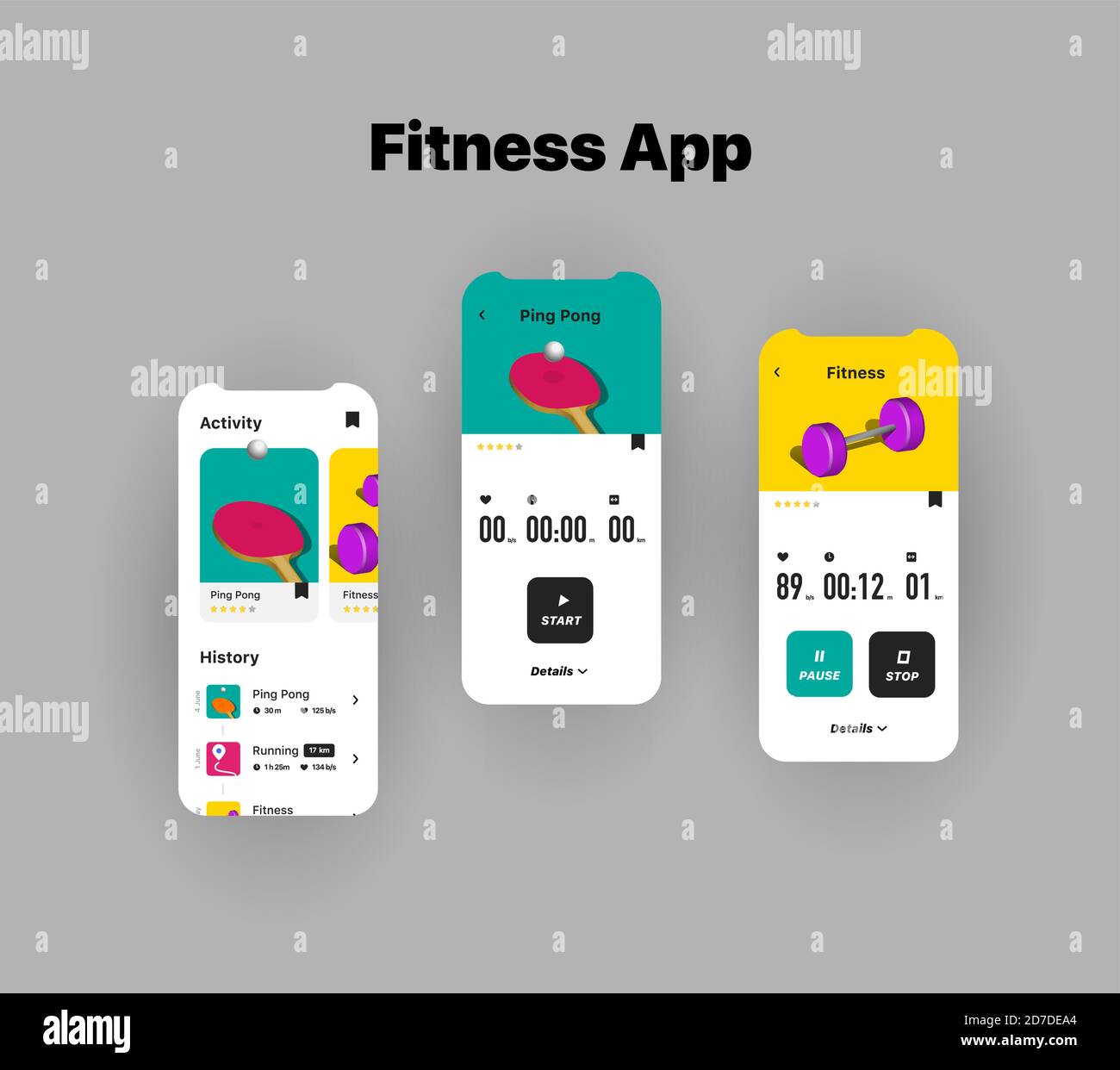 Jogging app Stock Vector Images - Alamy