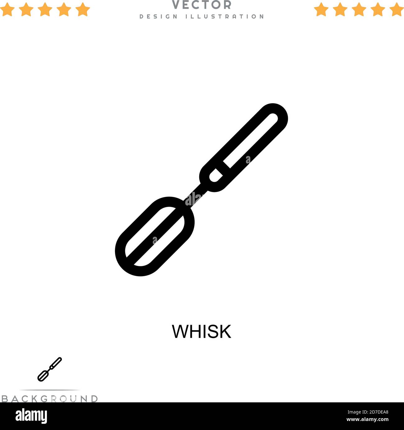 Whisk icon. Simple element from digital disruption collection. Line ...