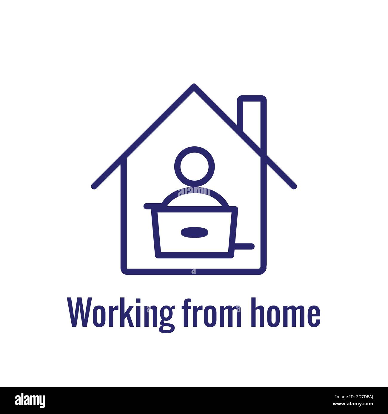 Covid 19 remote working Stock Vector Images - Alamy