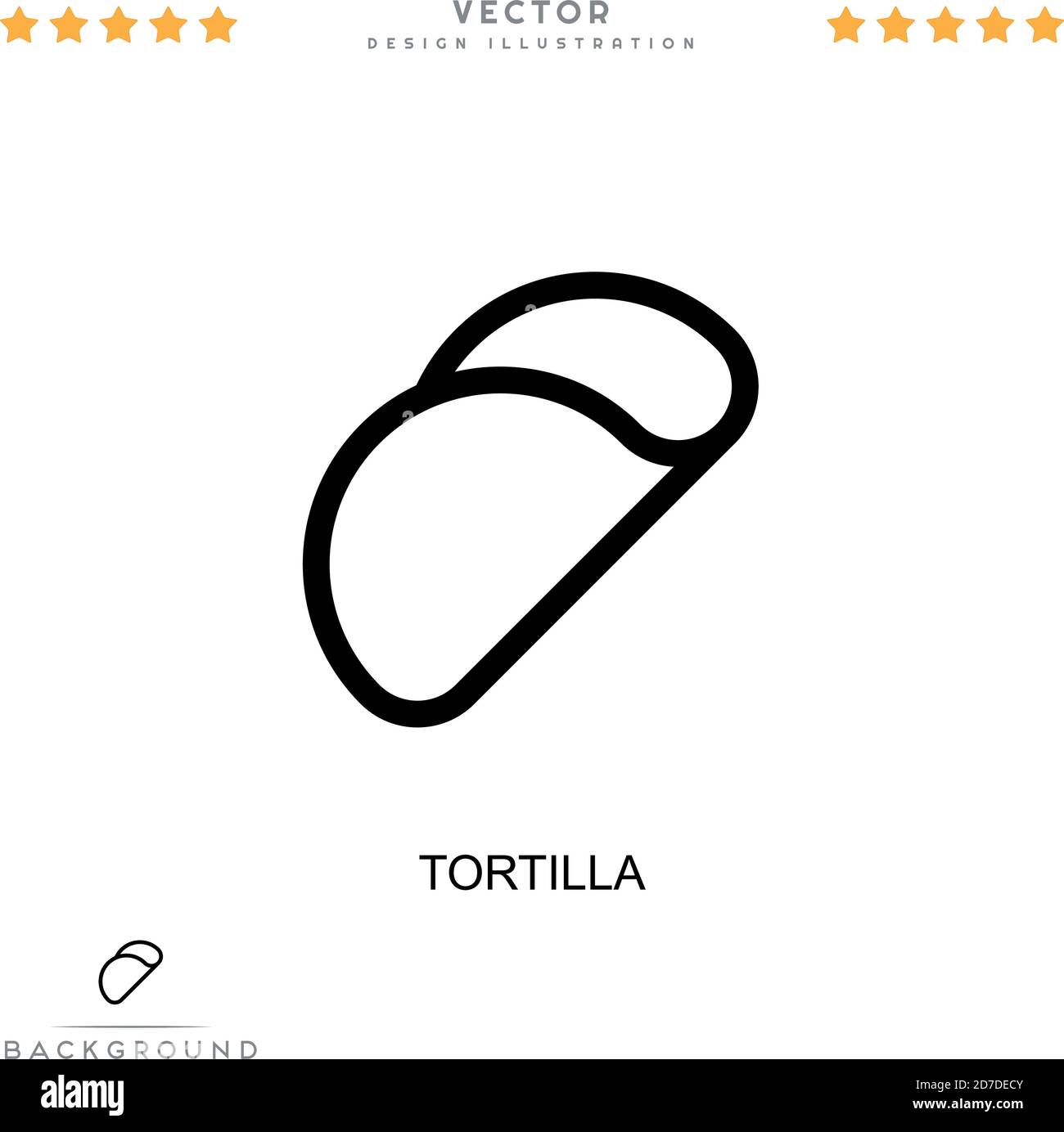 Tortilla icon. Simple element from digital disruption collection. Line ...