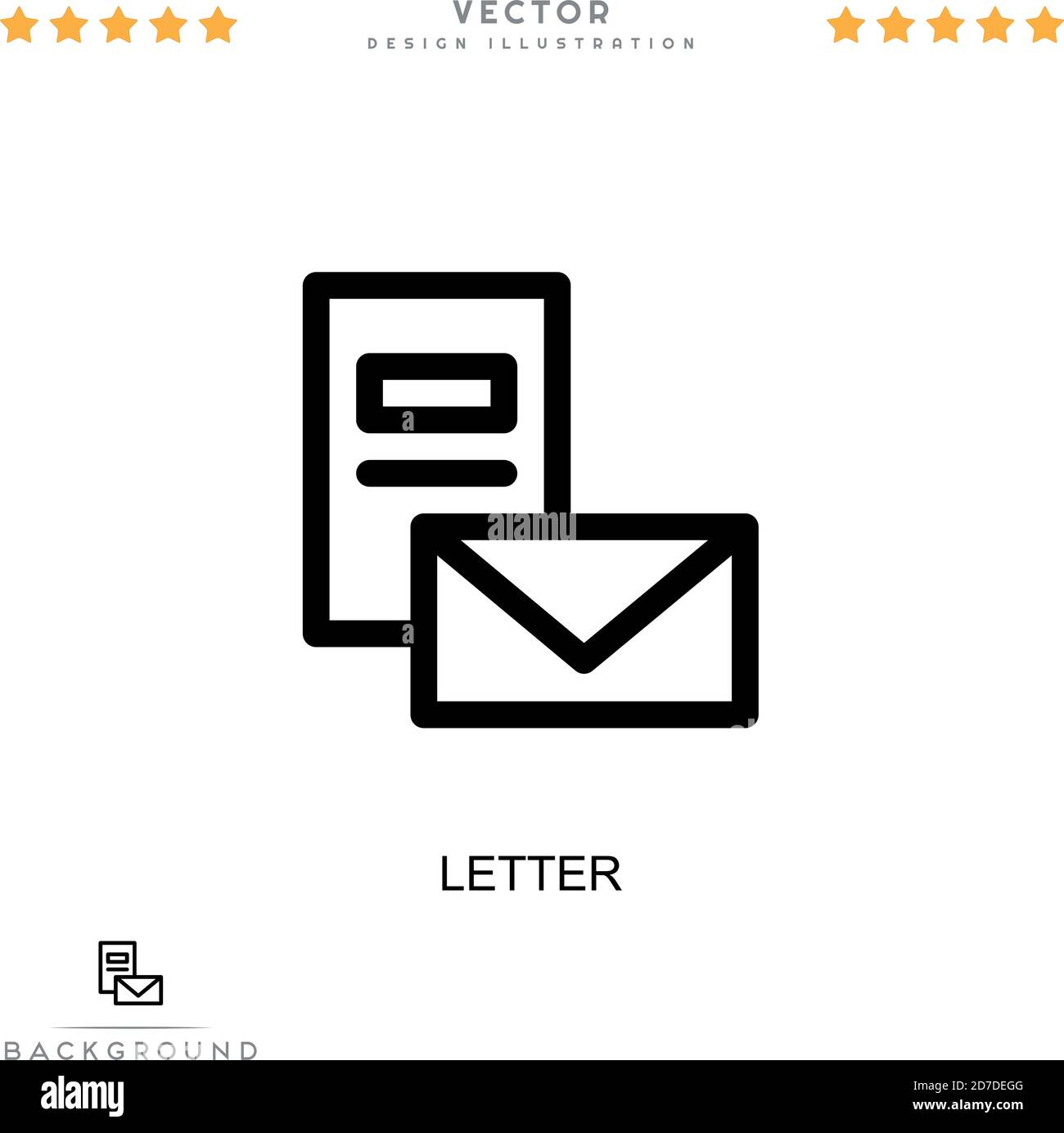 Letter icon. Simple element from digital disruption collection. Line ...