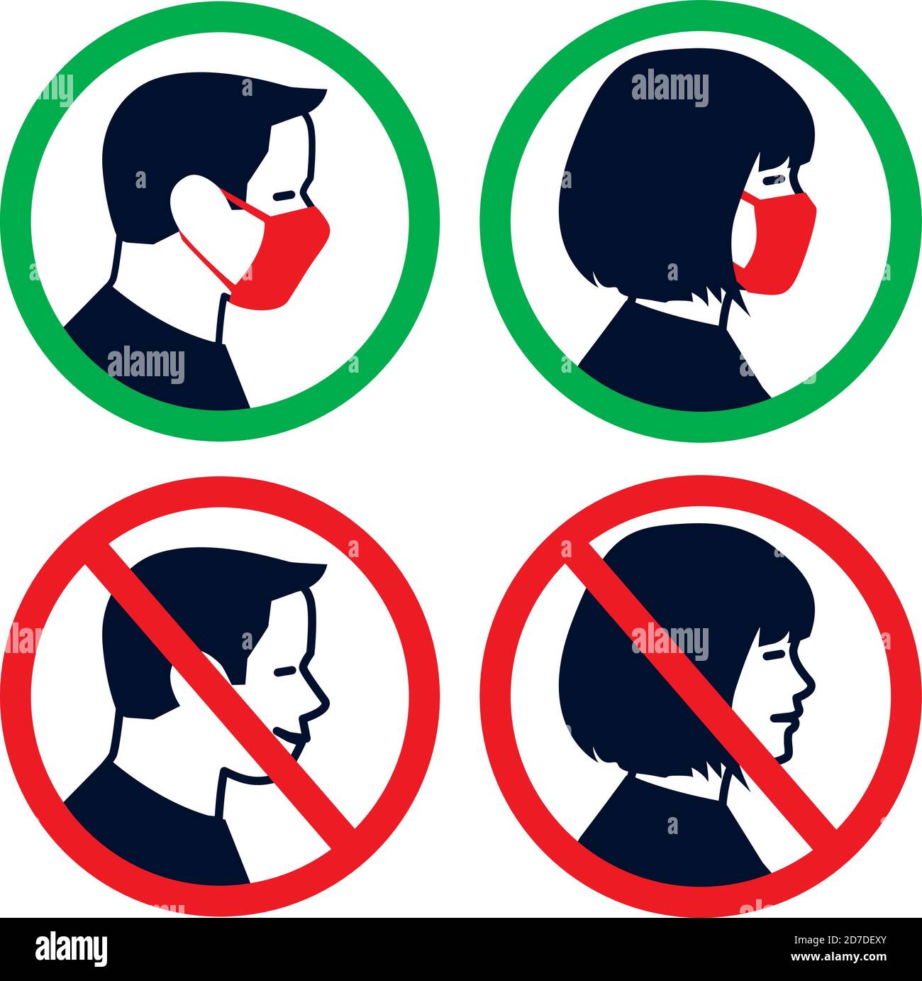 No mask required Cut Out Stock Images & Pictures - Alamy