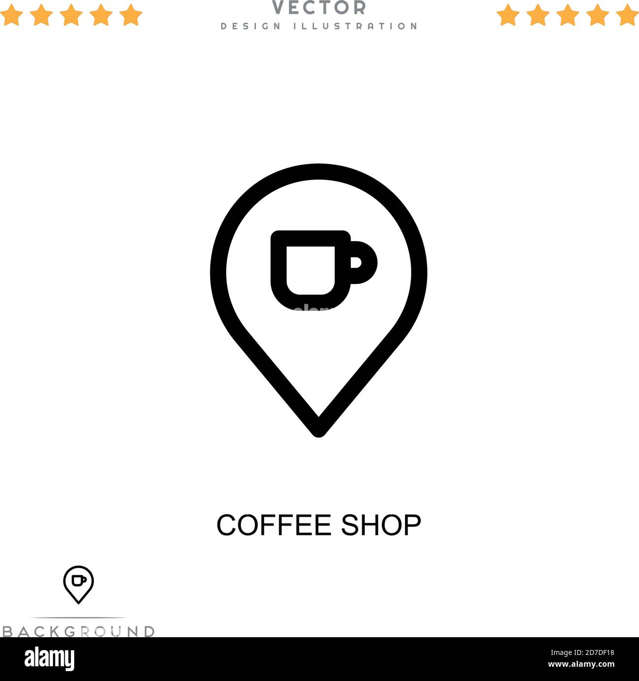 Coffee shop icon. Simple element from digital disruption collection ...