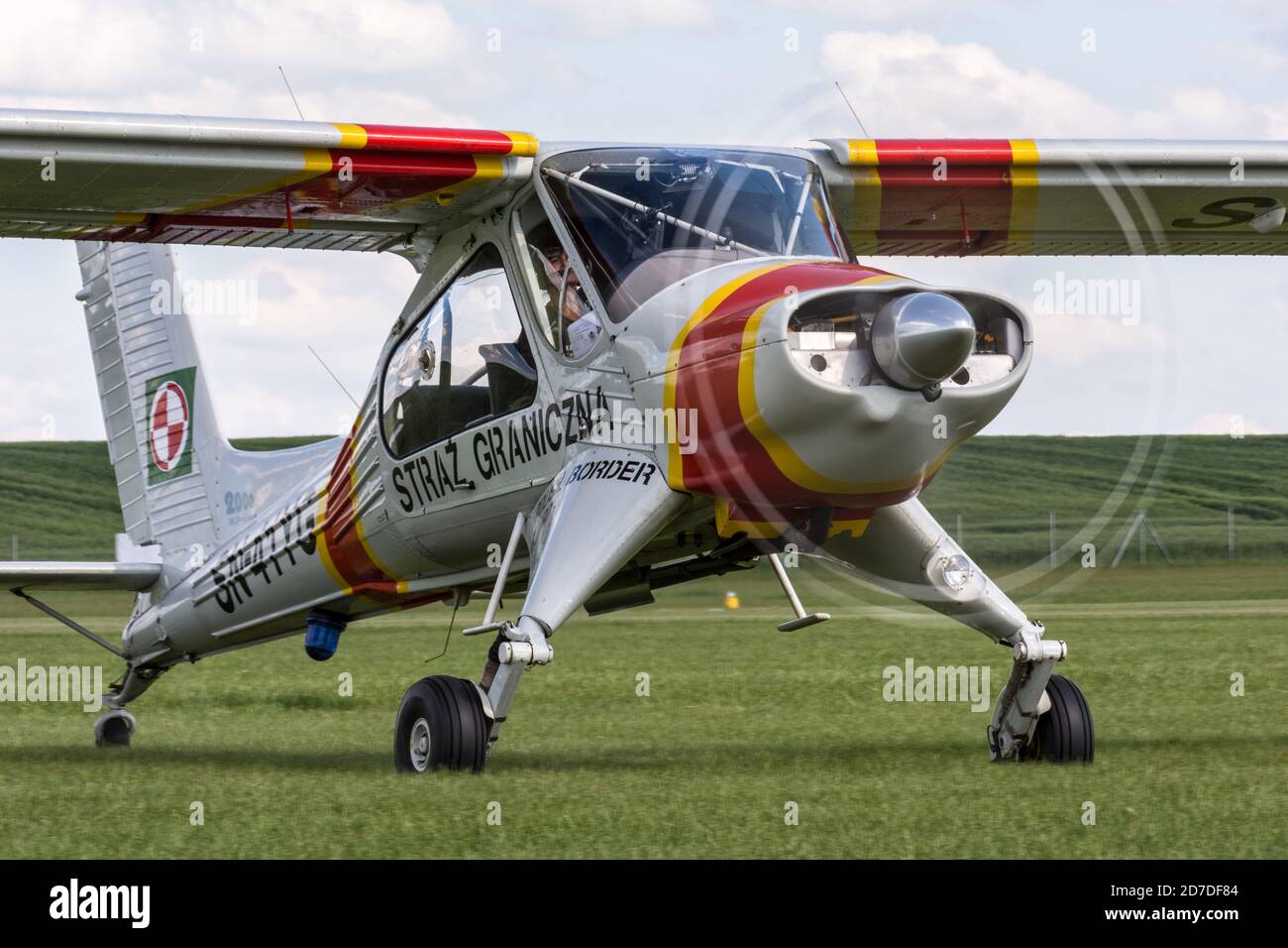 Polish border guard PZL 104 Wilga taxying at I International Air Picnic ...