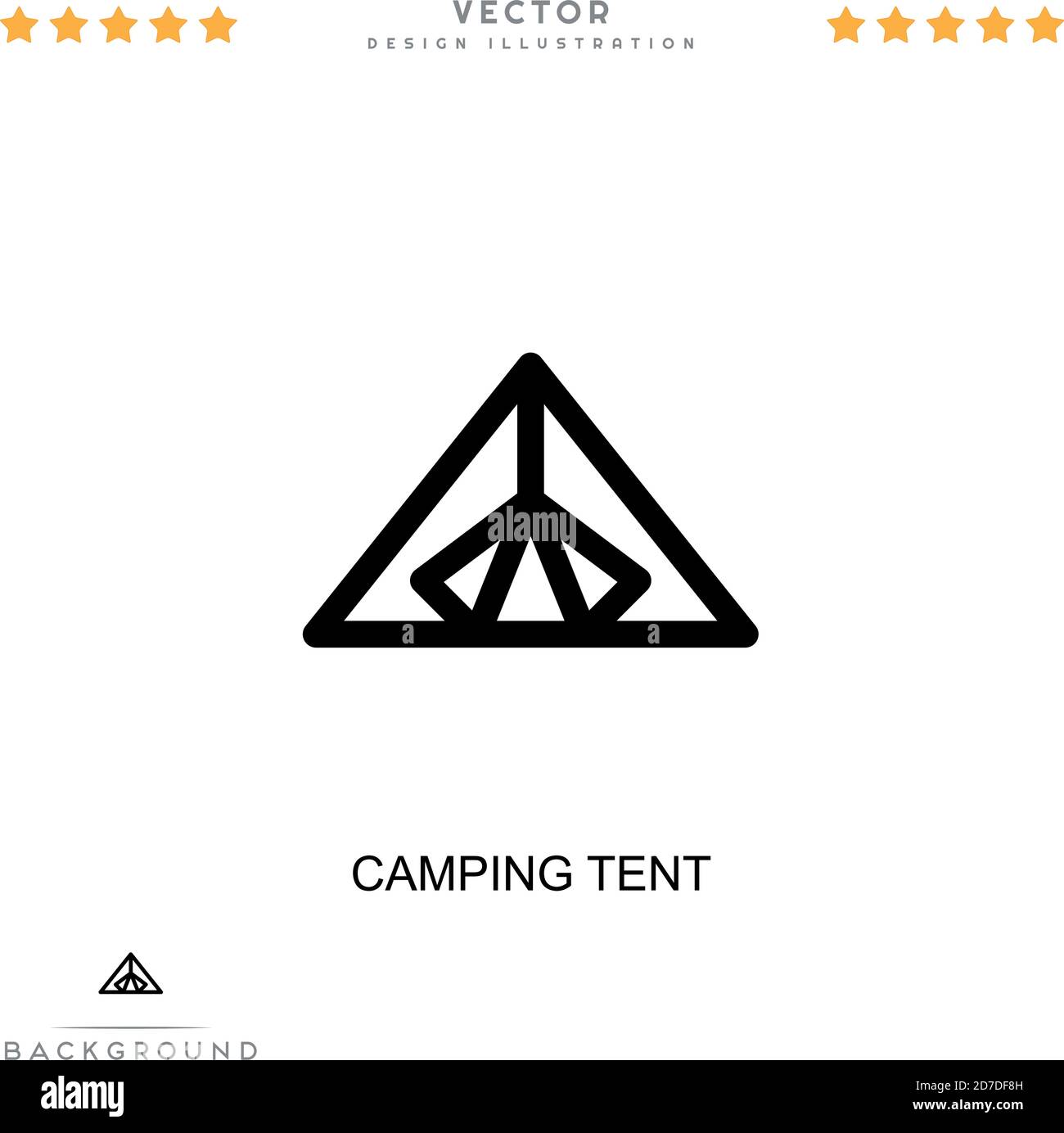 Camping tent icon. Simple element from digital disruption collection ...