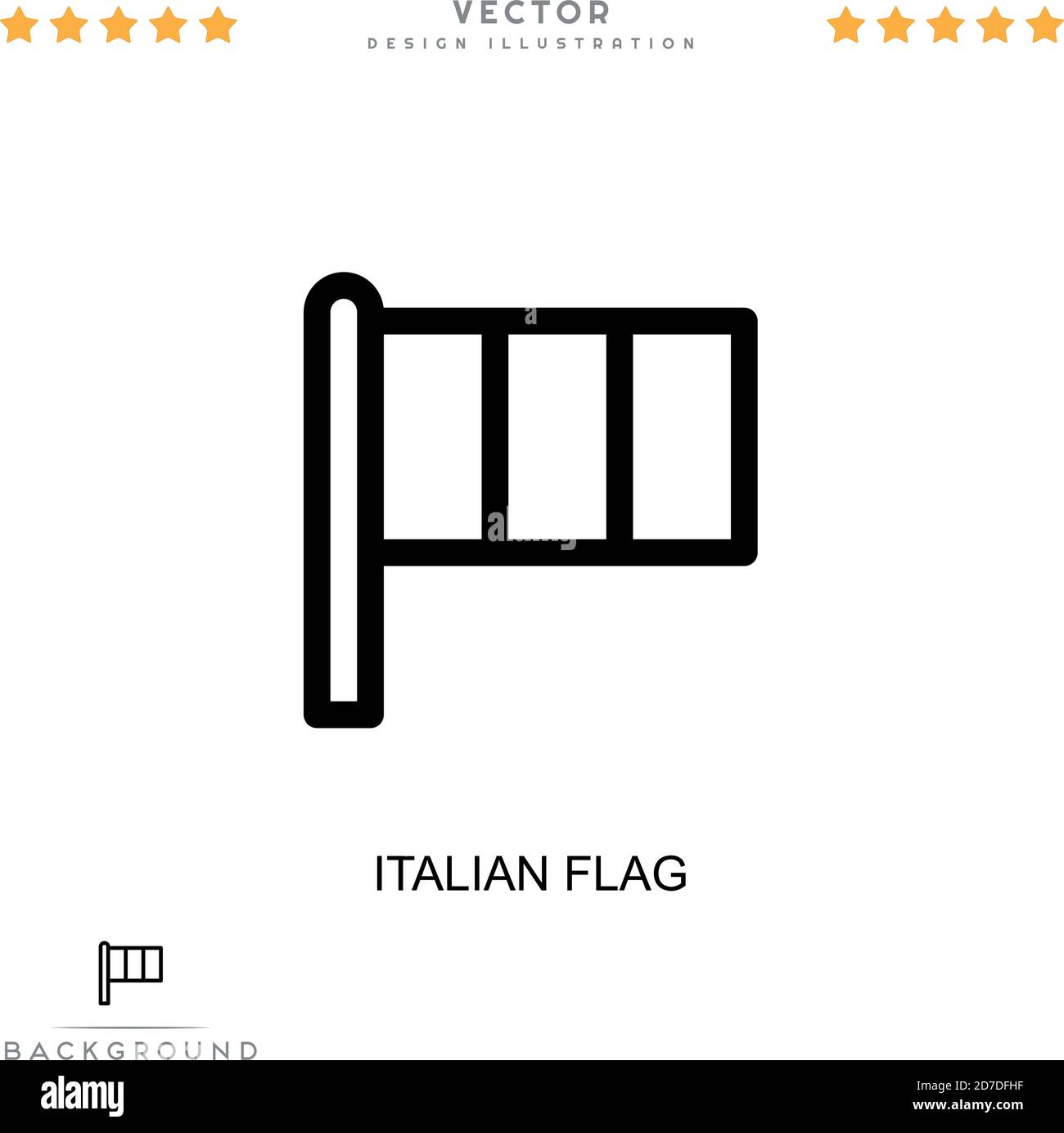 Italian flag icon. Simple element from digital disruption collection ...