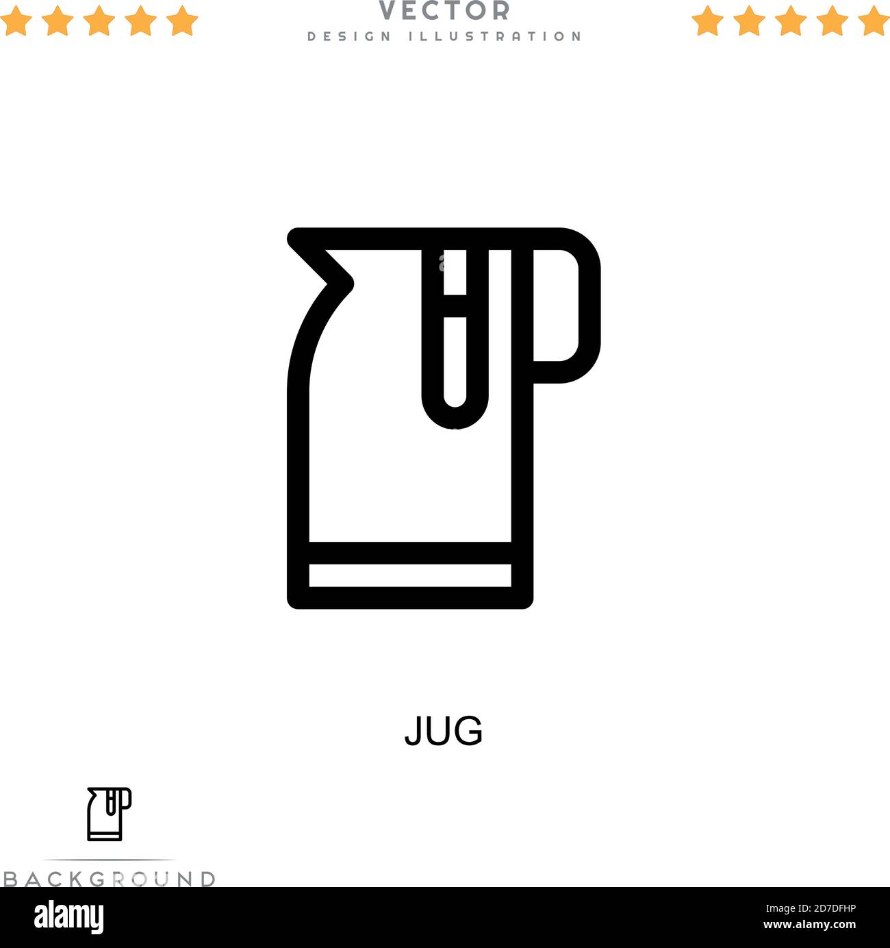 Jug icon. Simple element from digital disruption collection. Line Jug ...